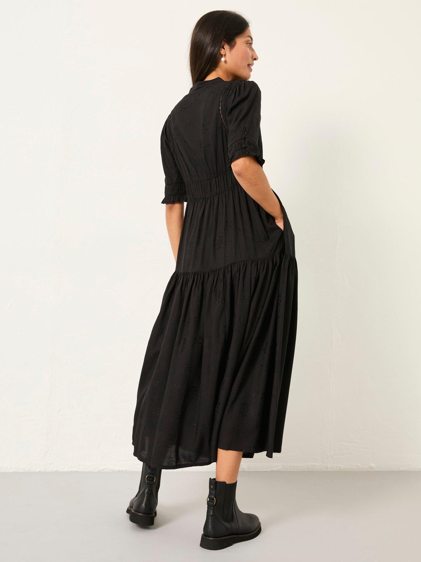 FatFace Elsie Midi Dress - Black | Very