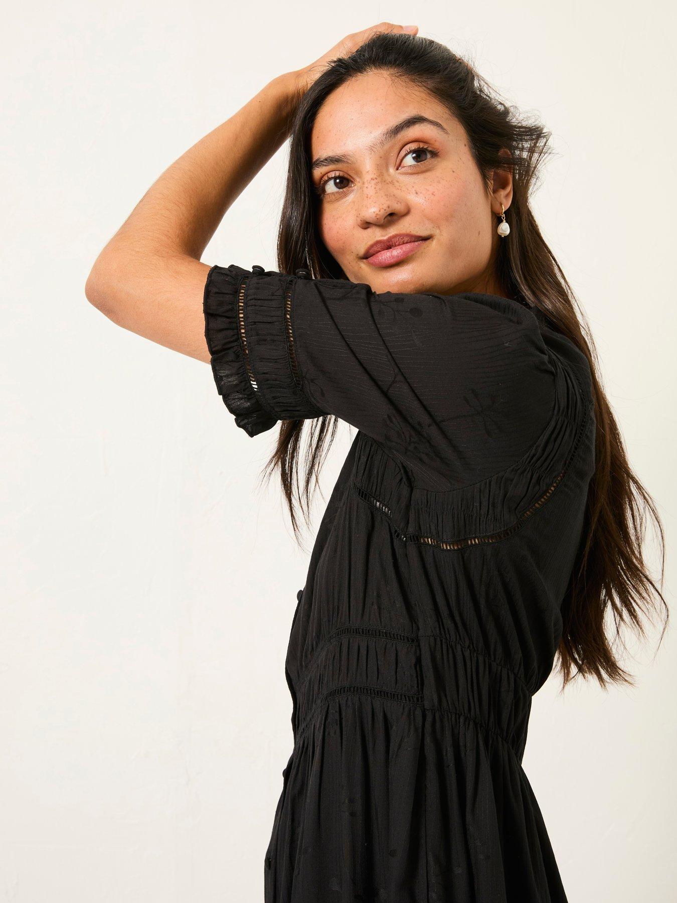 FatFace Elsie Midi Dress - Black | Very