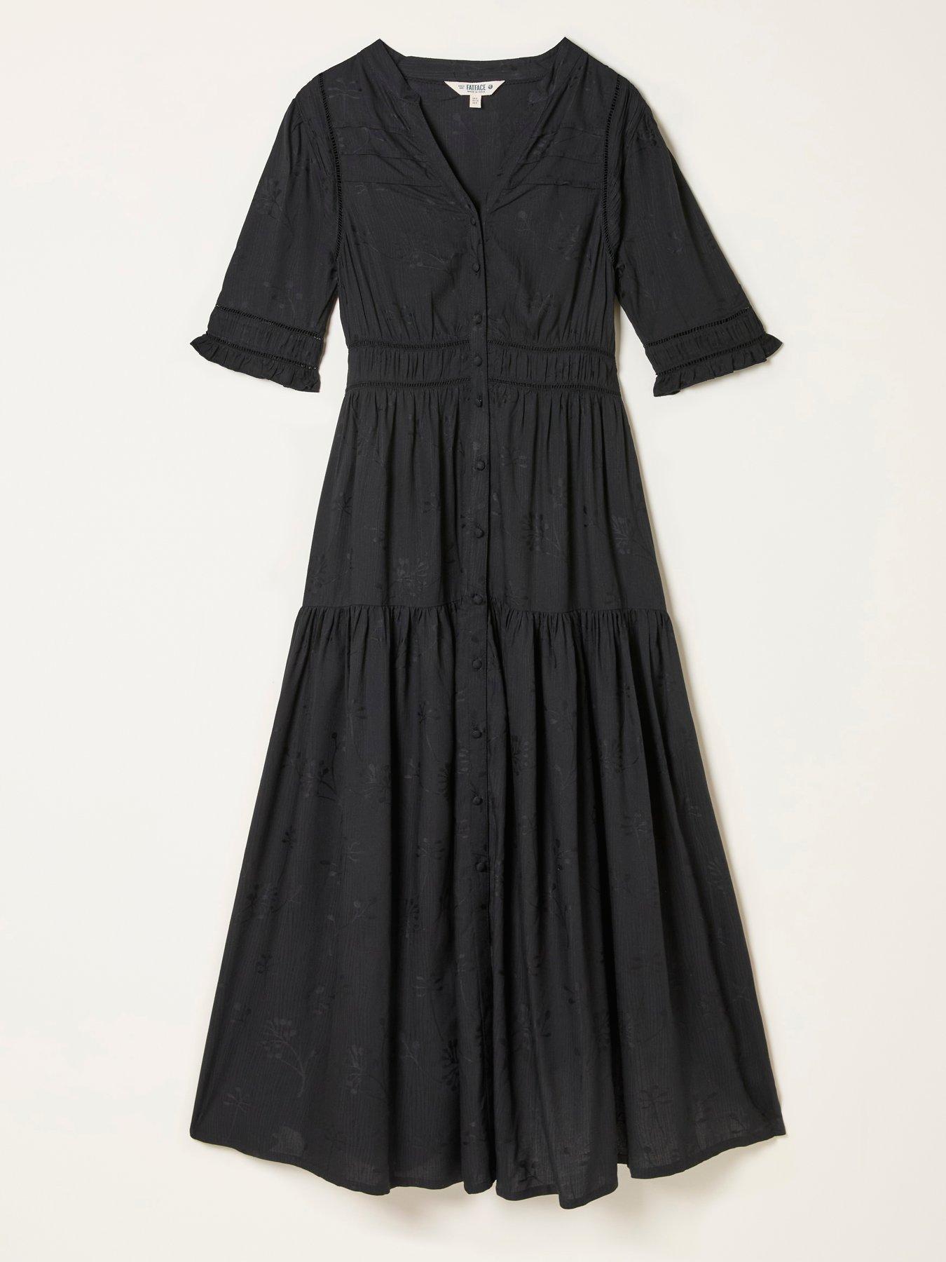FatFace Elsie Midi Dress - Black | Very