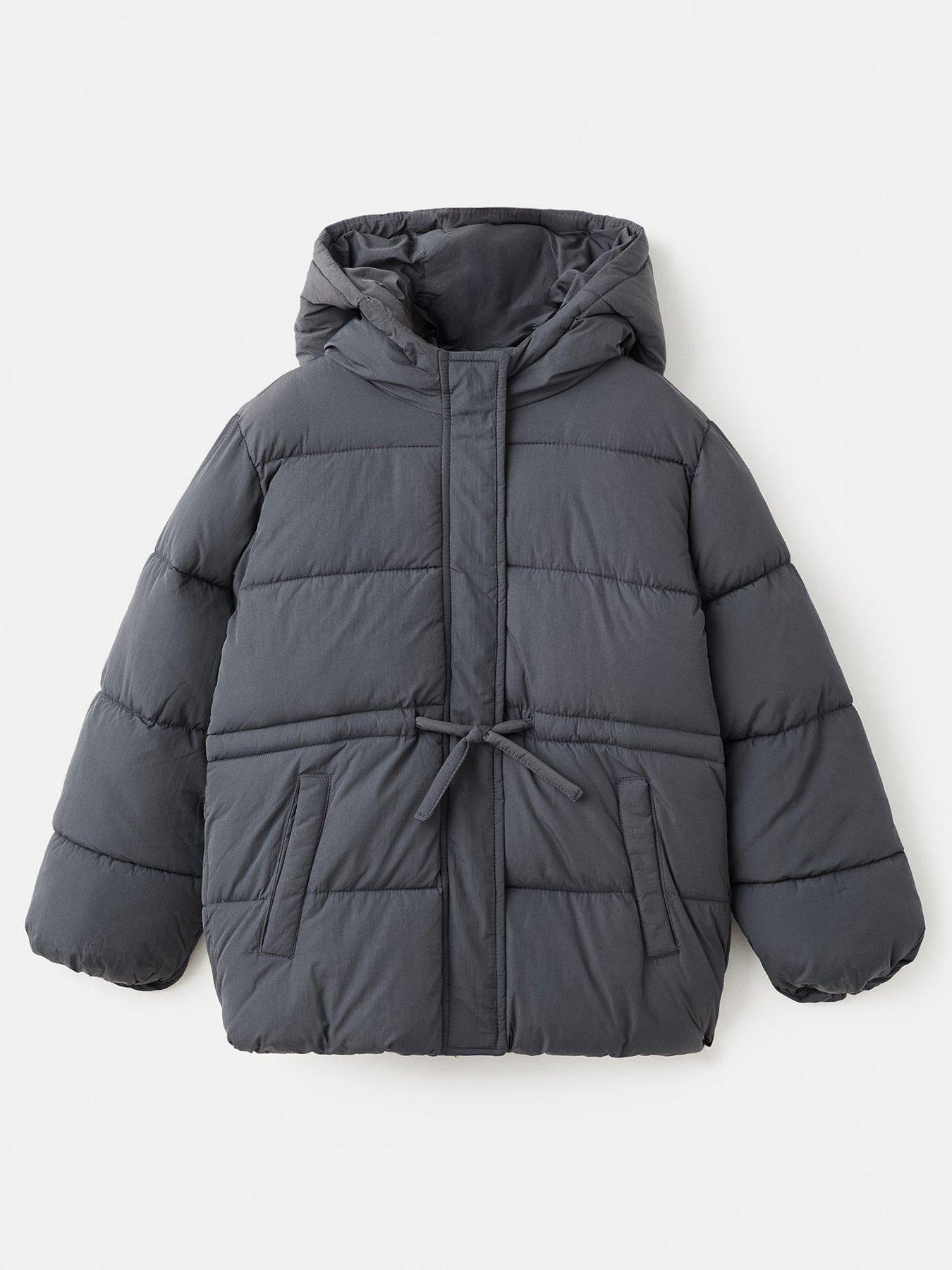 Mango Girls Olivia Padded Coat - Dark Grey | Very