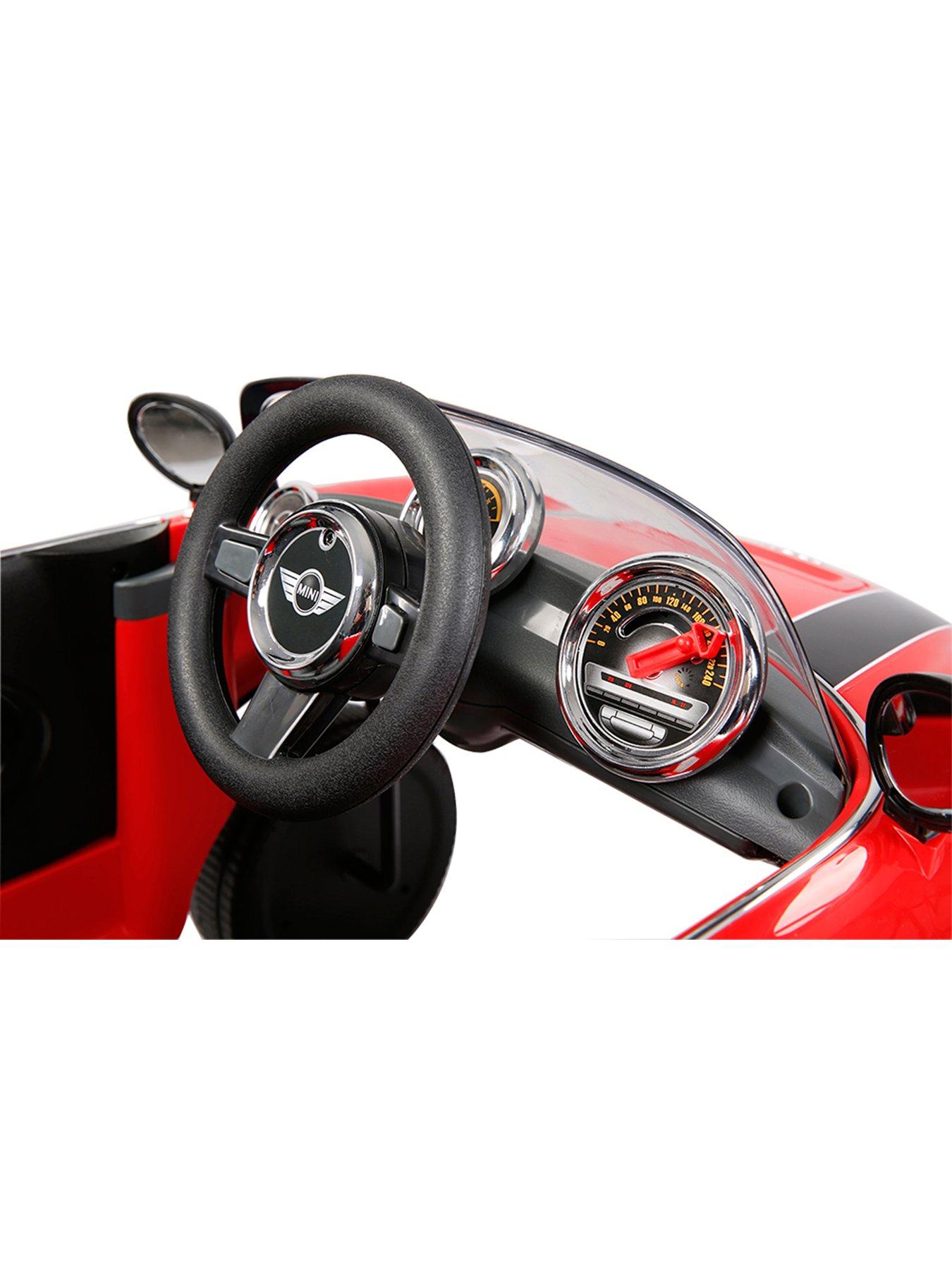Mini Cooper Play Push Car Ride-On with Parental Handle - Red | Very