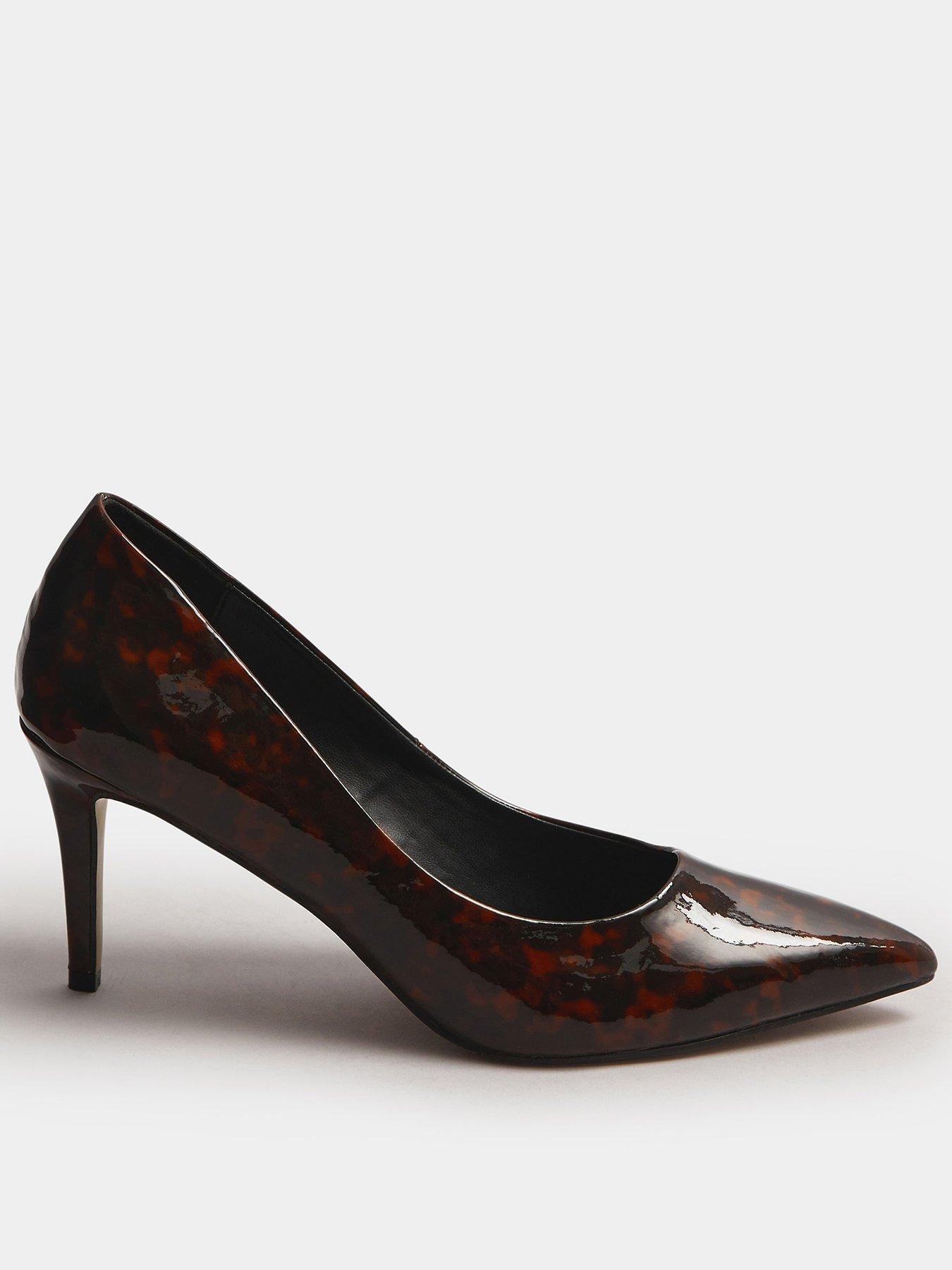 Long Tall Sally Tortoise Shell Point Court Shoe - Brown | Very