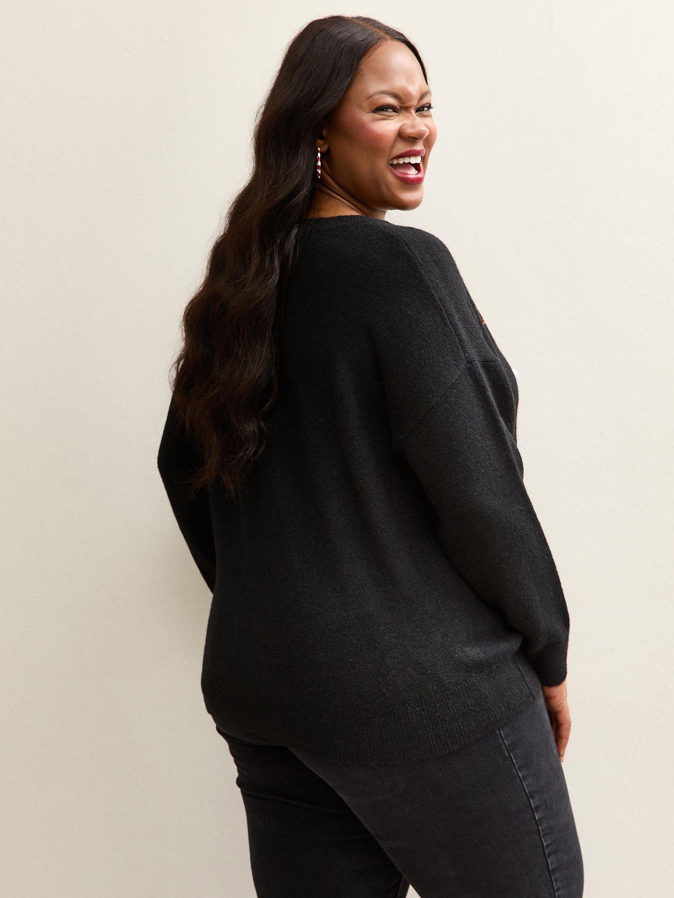 New Look Christmas Jumper - Black | Very