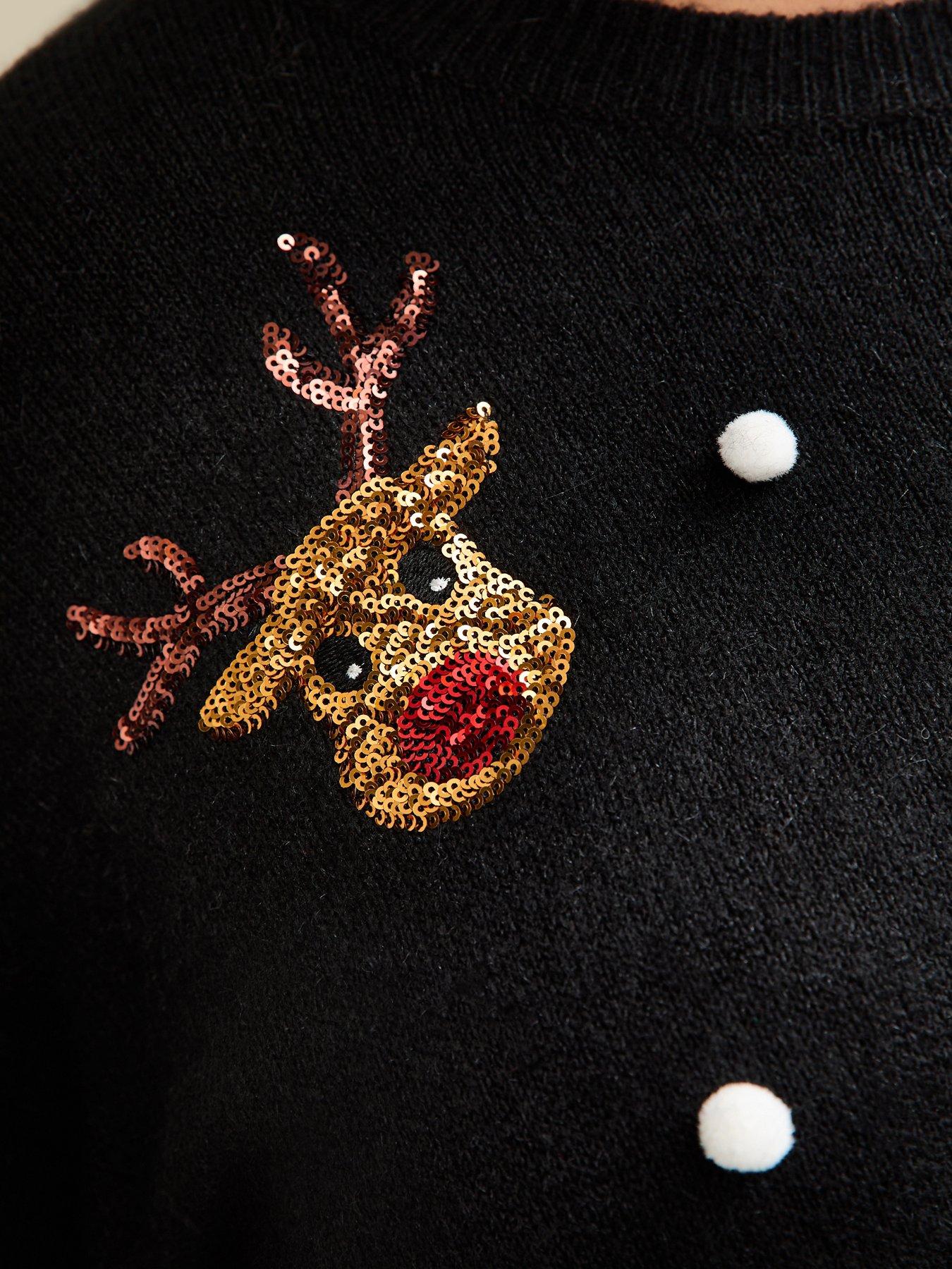 New Look Christmas Jumper - Black | Very