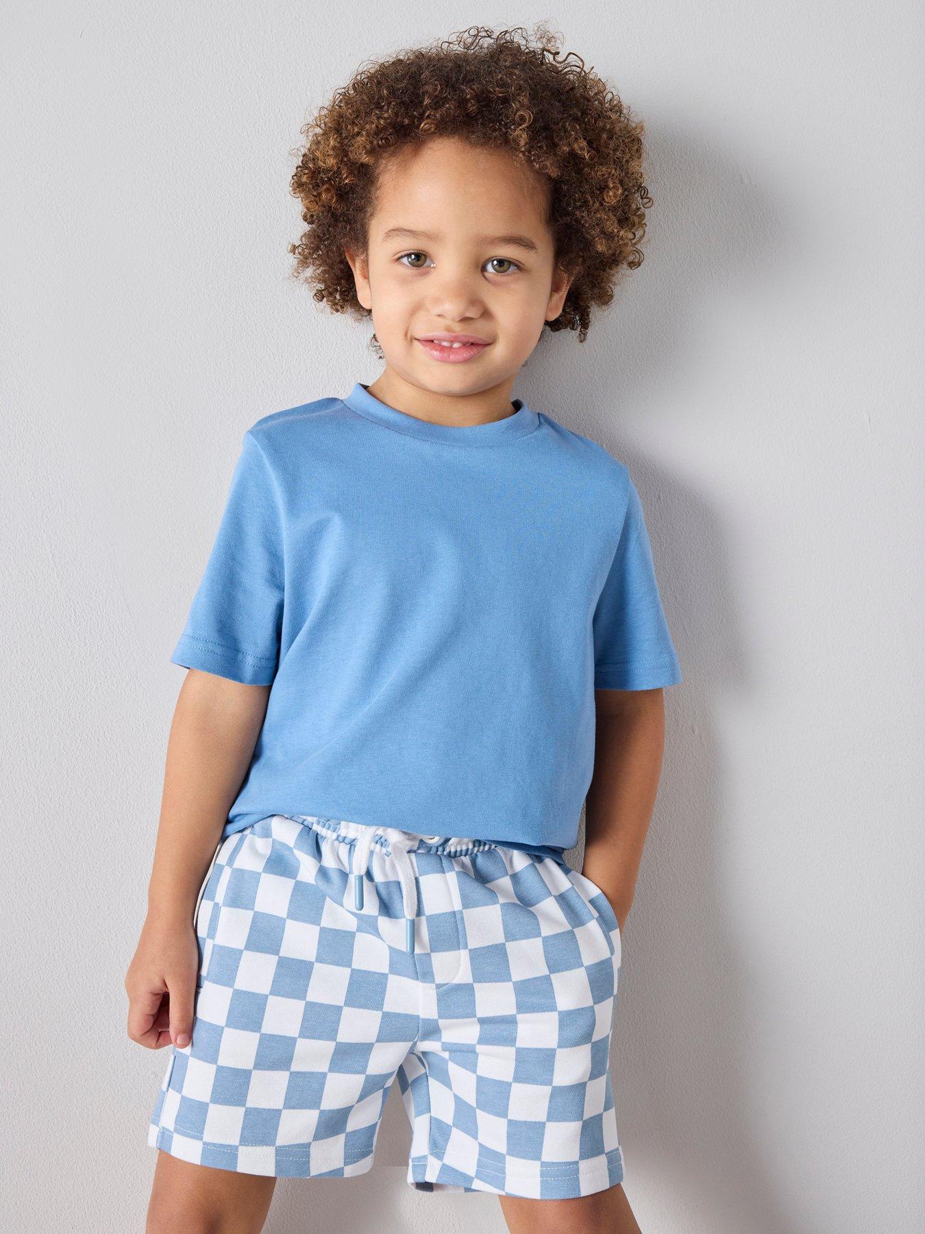The Very Collection Boys Checkerboard Print Shorts - Multi | Very
