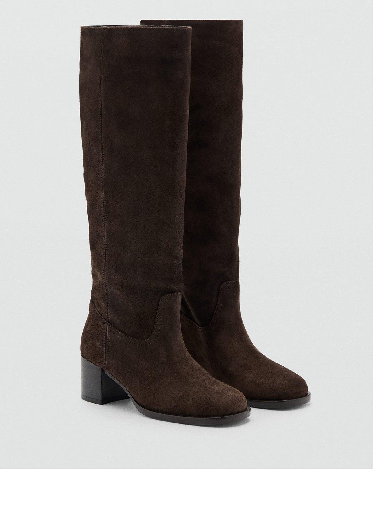 Mango Knee High Suede Boots | Very