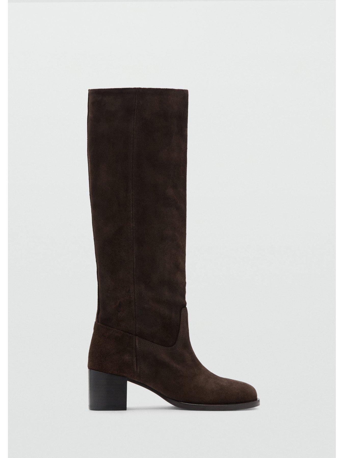 Mango Knee High Suede Boots | Very