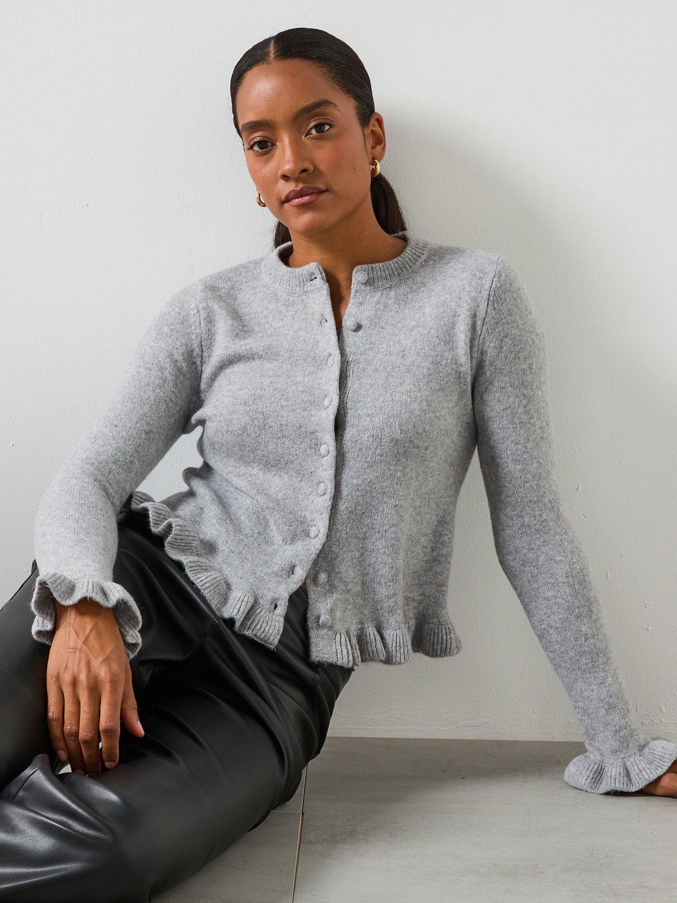 Mango Frilled Sleeve Cardigan | Very