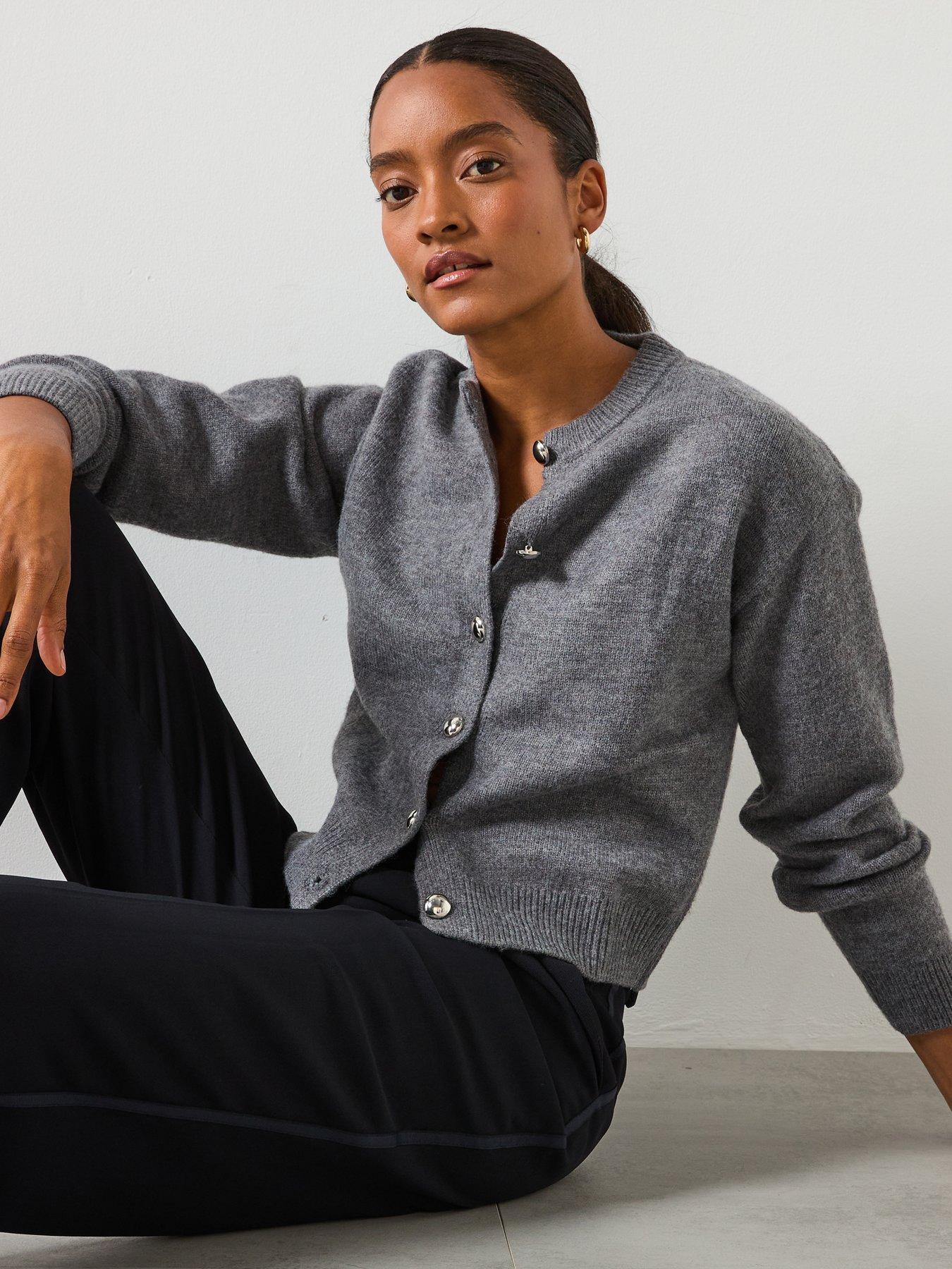 Mango Chunky Knit Cardigan With Buttons | Very