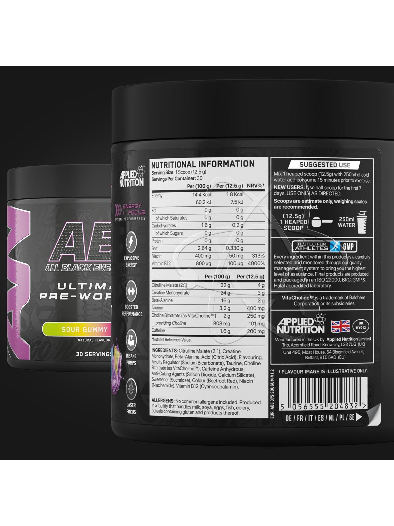 Applied Nutrition ABE Powder - Sour Gummy Bear - 375G | Very