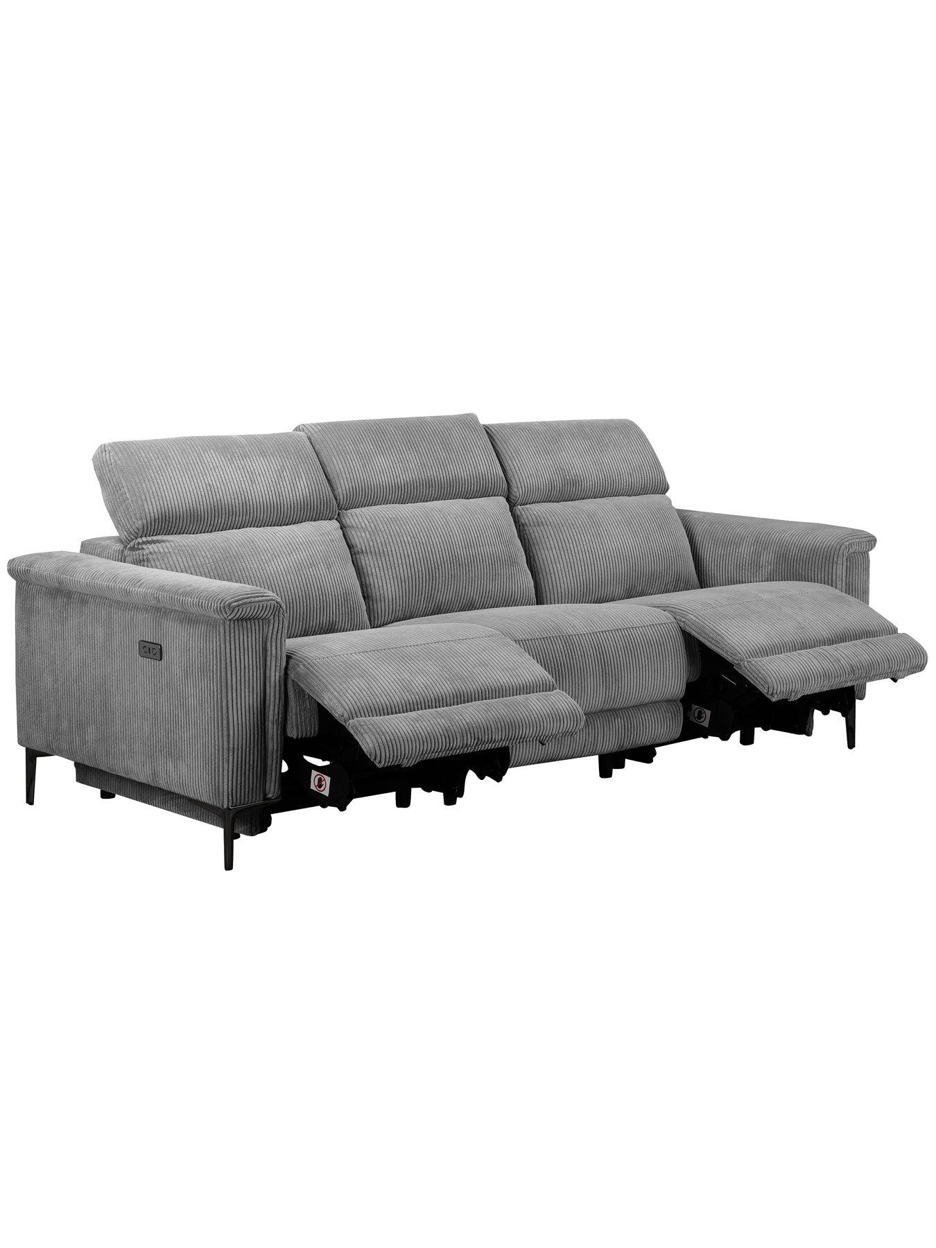 Dorel Home Lund 3 Seater Electric Recliner Sofa | Very