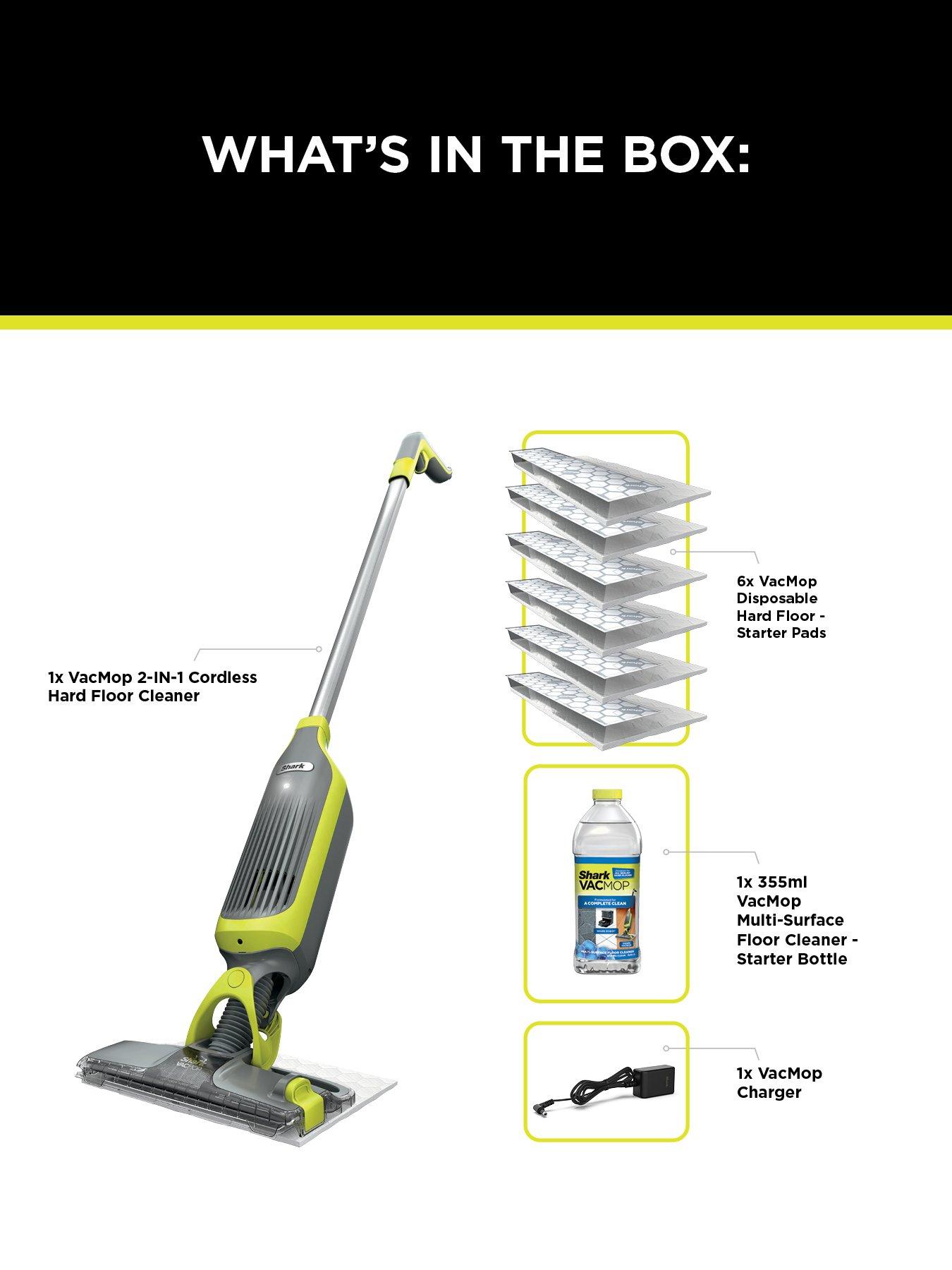 Shark VacMop 2-in-1 Cordless Vacuum Mop with Targeted Spray VM200UK | Very