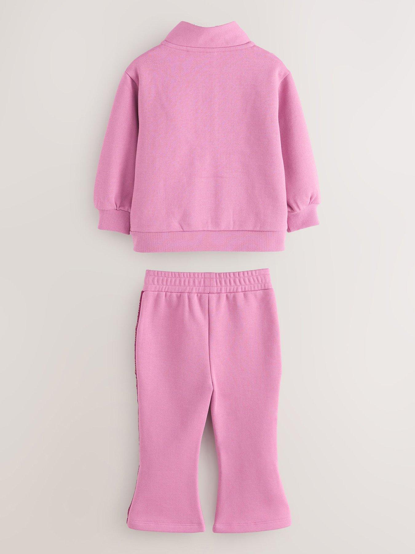 Ted Baker Younger Girls Ruffle Flare Sweat Set - Pink | Very