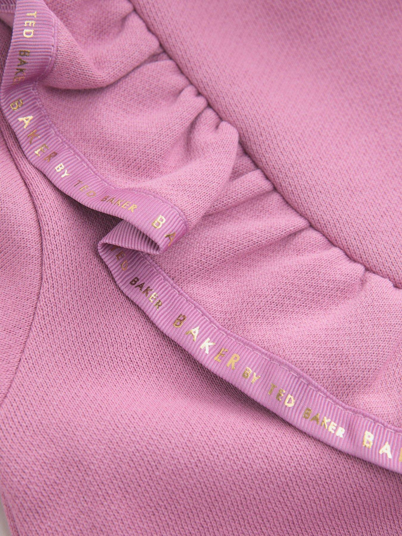 Ted Baker Younger Girls Ruffle Flare Sweat Set - Pink | Very