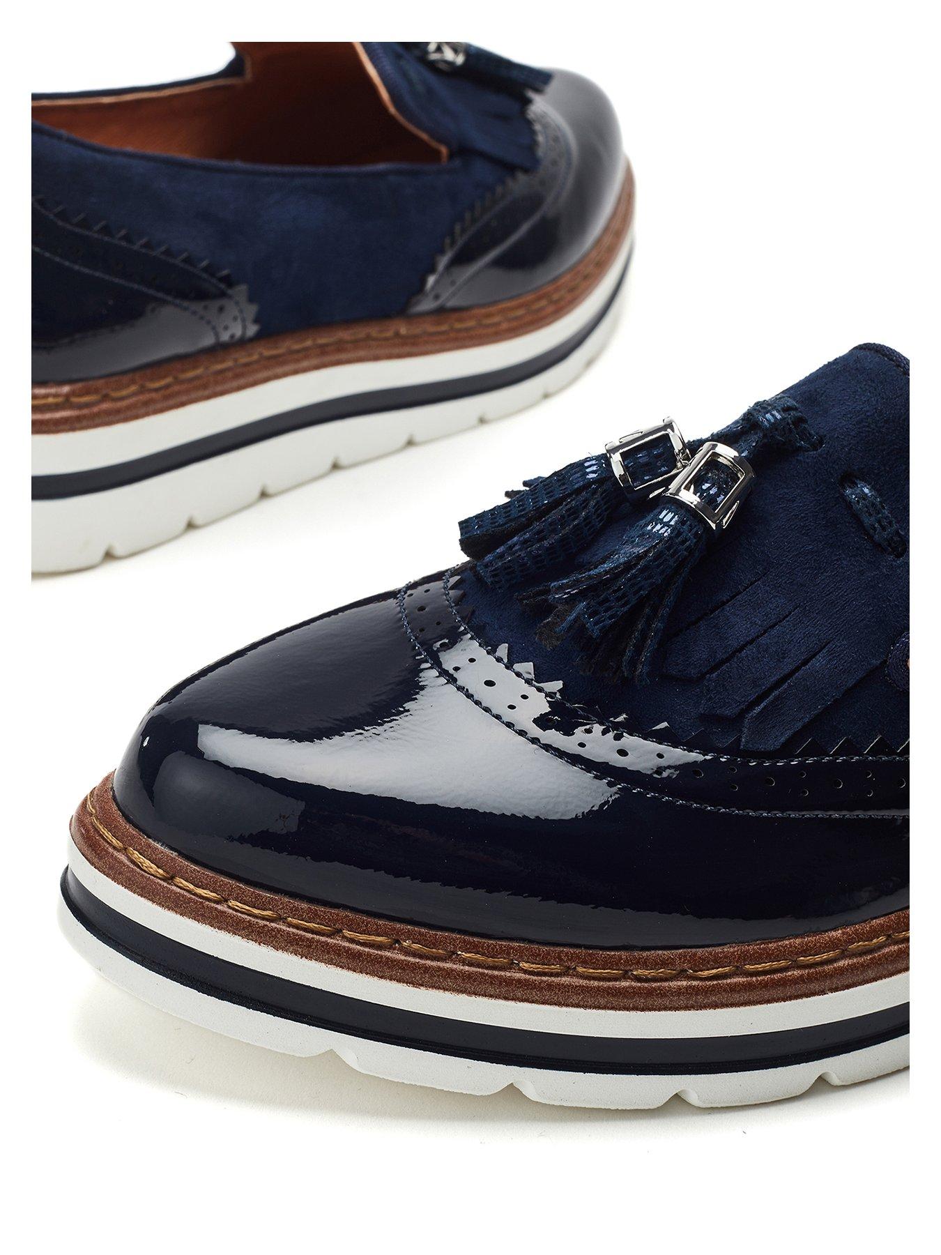 Moda In Pelle Ellee Loafers - Navy | Very