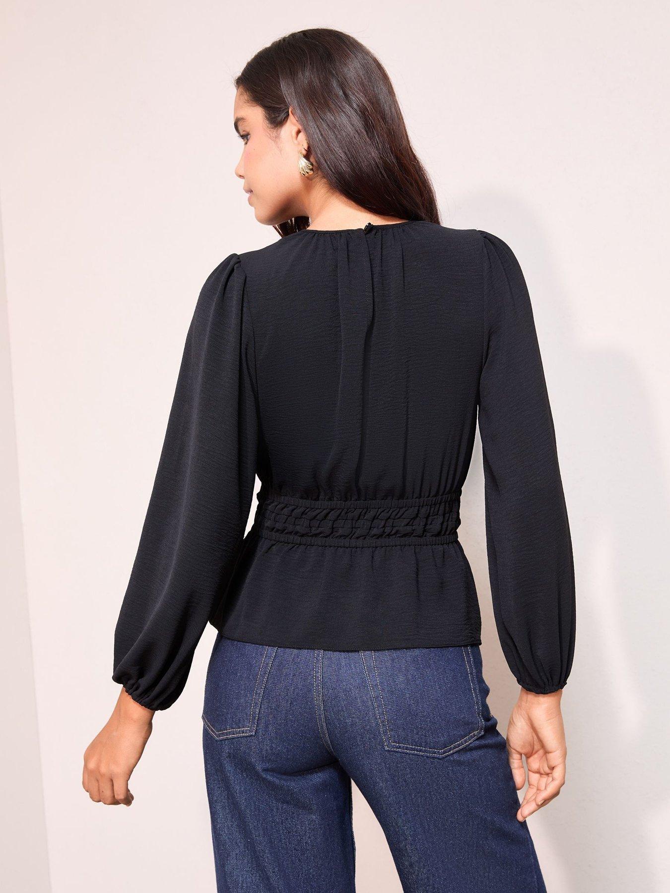 Friends Like These Satin Mix Shell Top - Black | Very