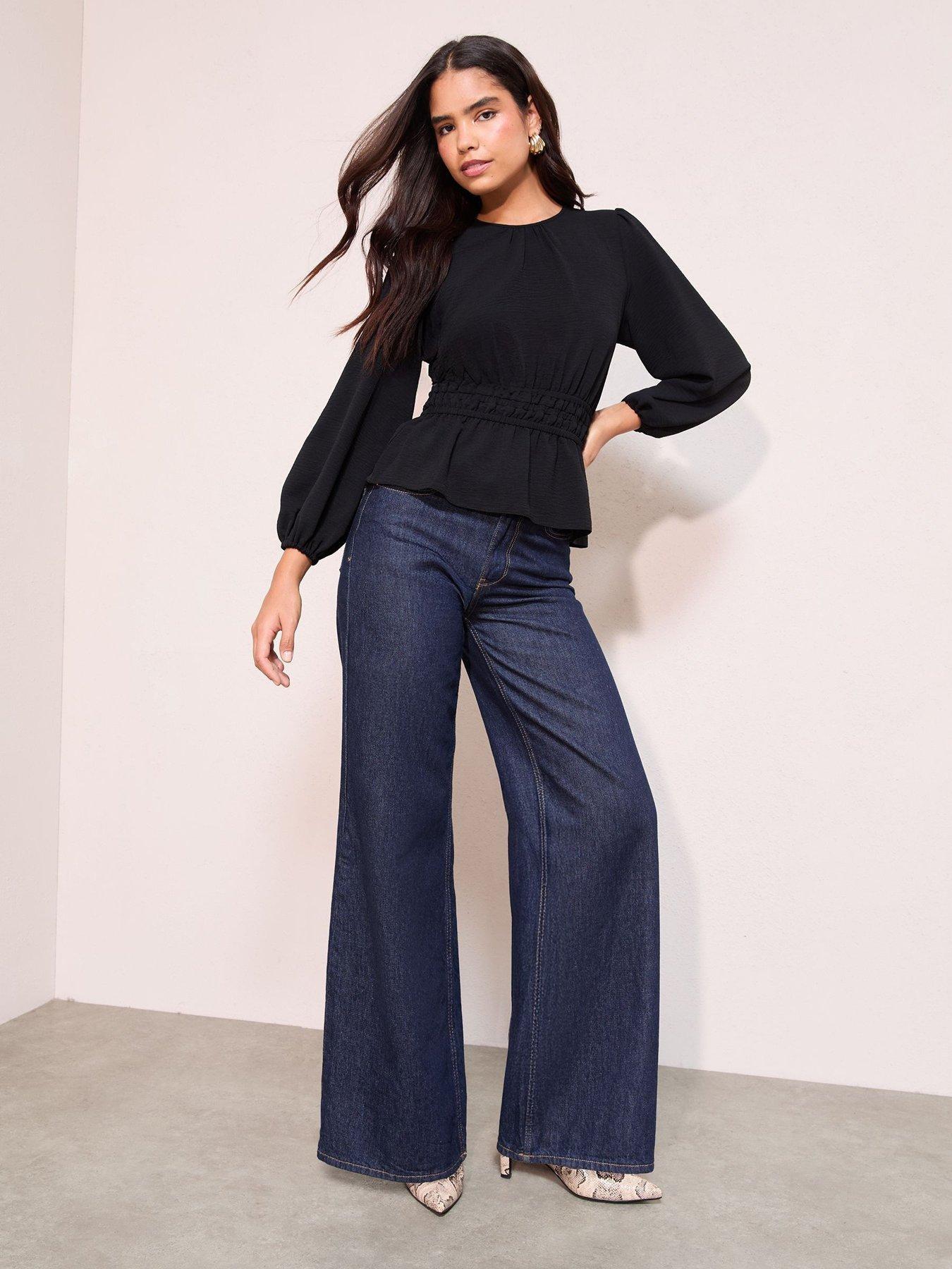 Friends Like These Satin Mix Shell Top - Black | Very