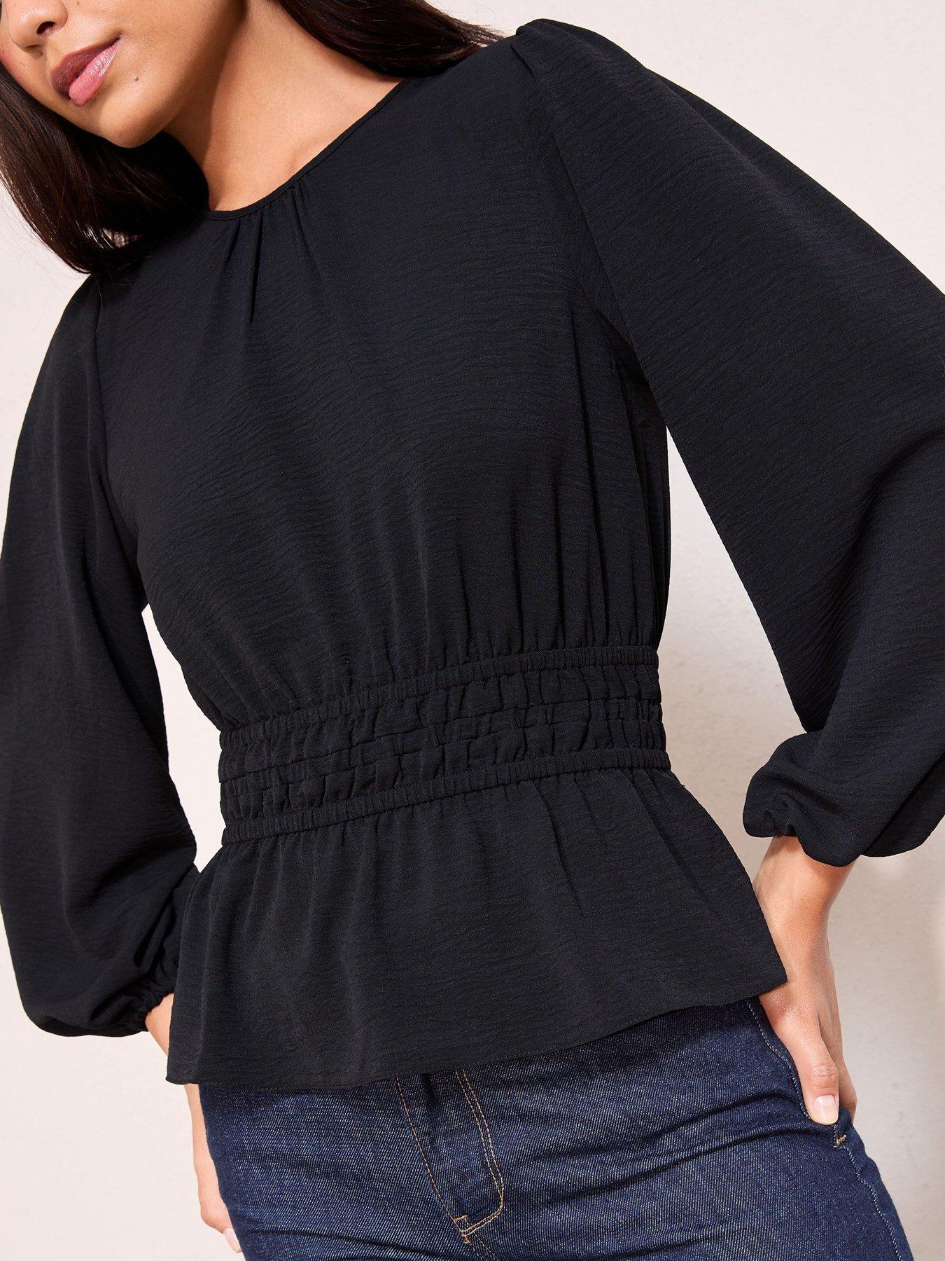 Friends Like These Satin Mix Shell Top - Black | Very
