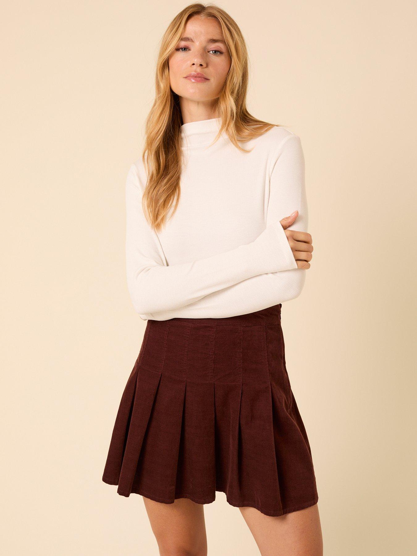 Nobodys Child Vincent Cord Skirt - Brown | Very