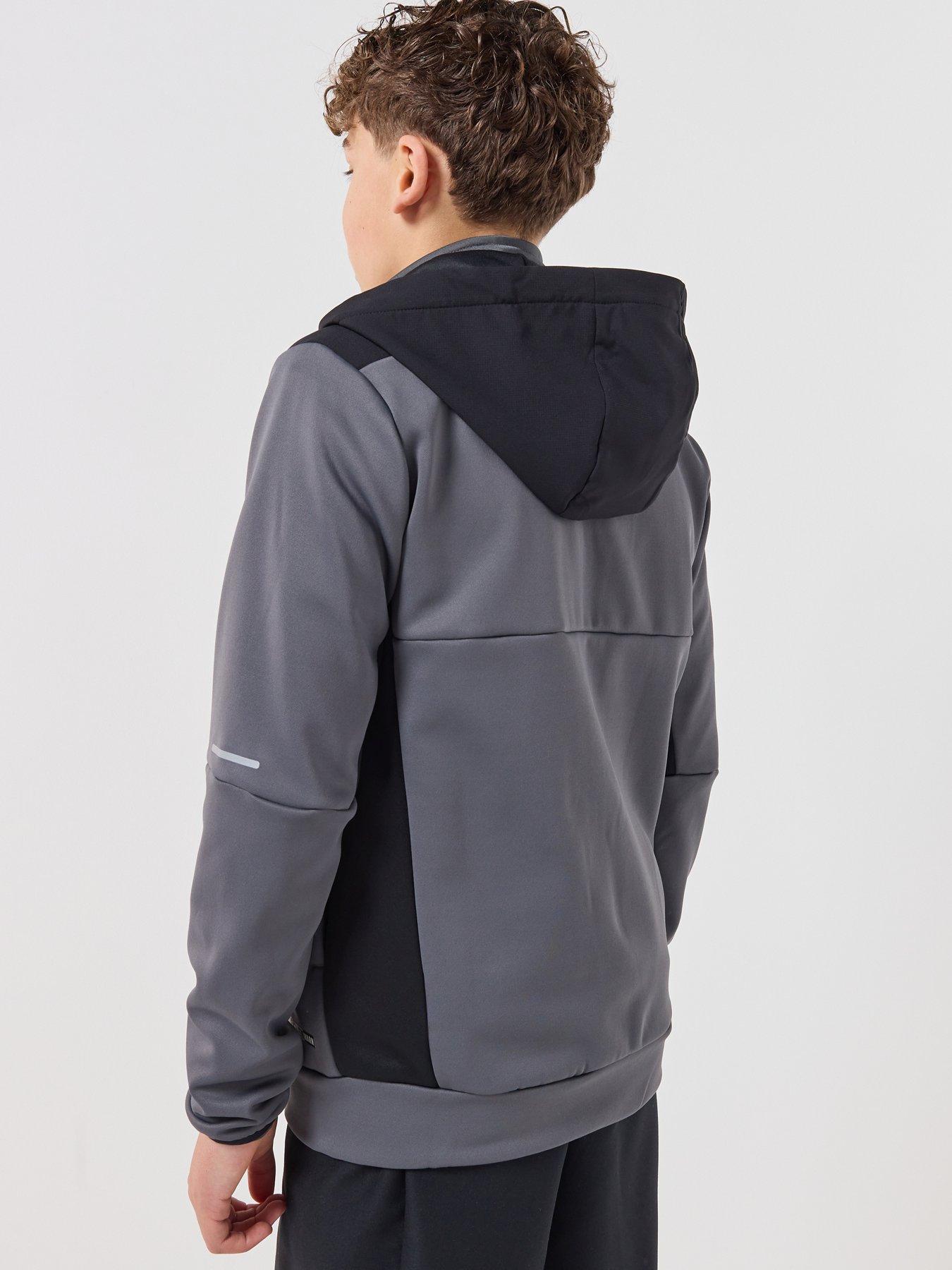 adidas Originals Junior Boys Climawarm Tracksuit Top - Grey | Very