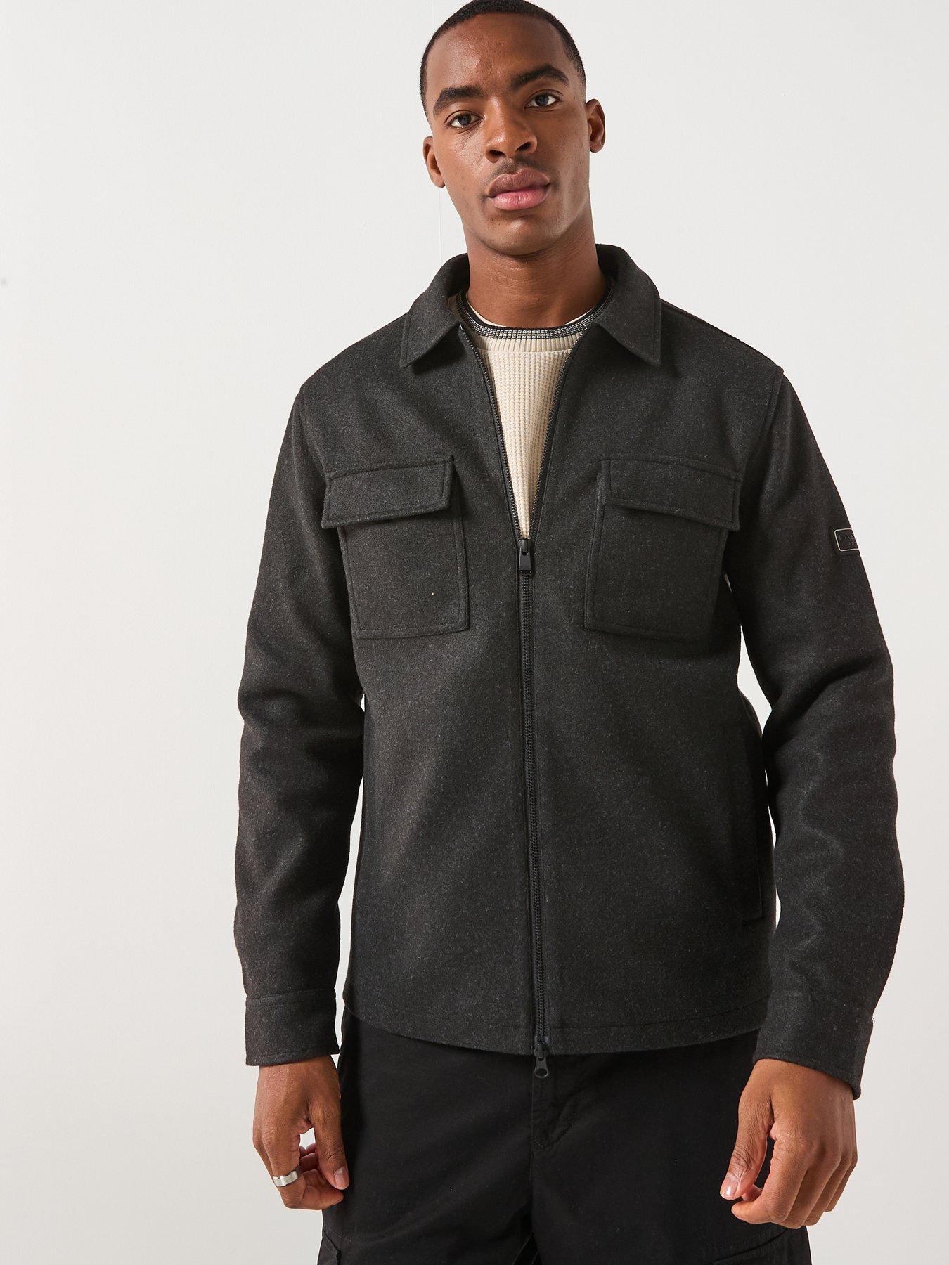 Barbour International Full Zip Walken Overshirt - Grey | Very