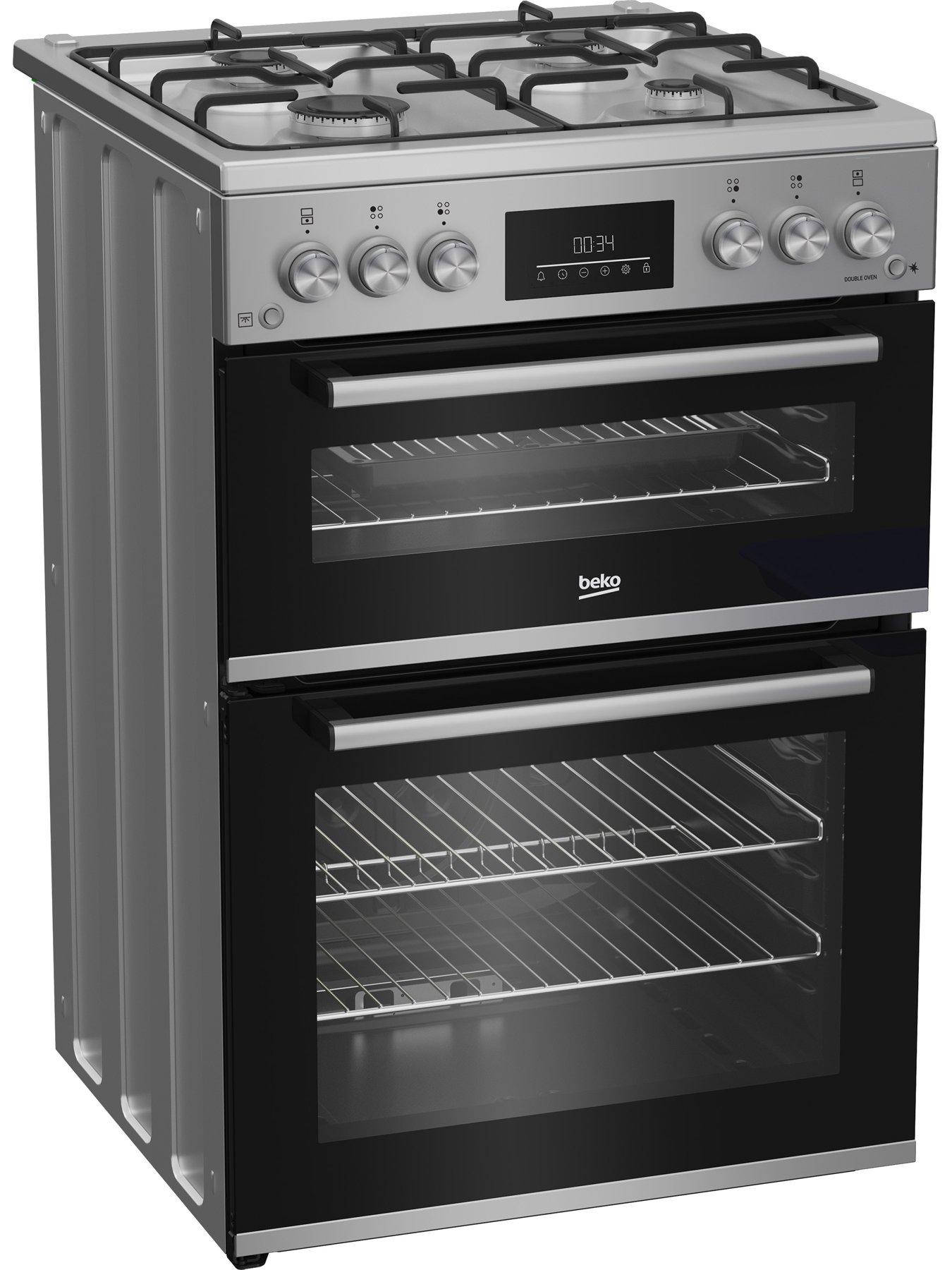 Beko FDG6231CS Double oven Gas Cooker Silver | Very