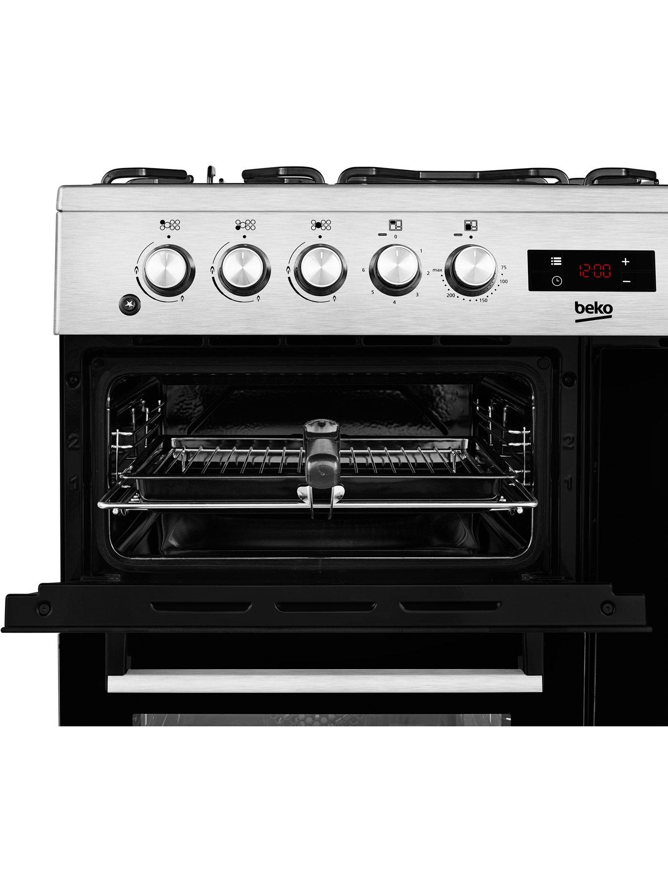 Beko KDV100X 100cm wide with 7 burners Range Cooker Stainless Steel | Very