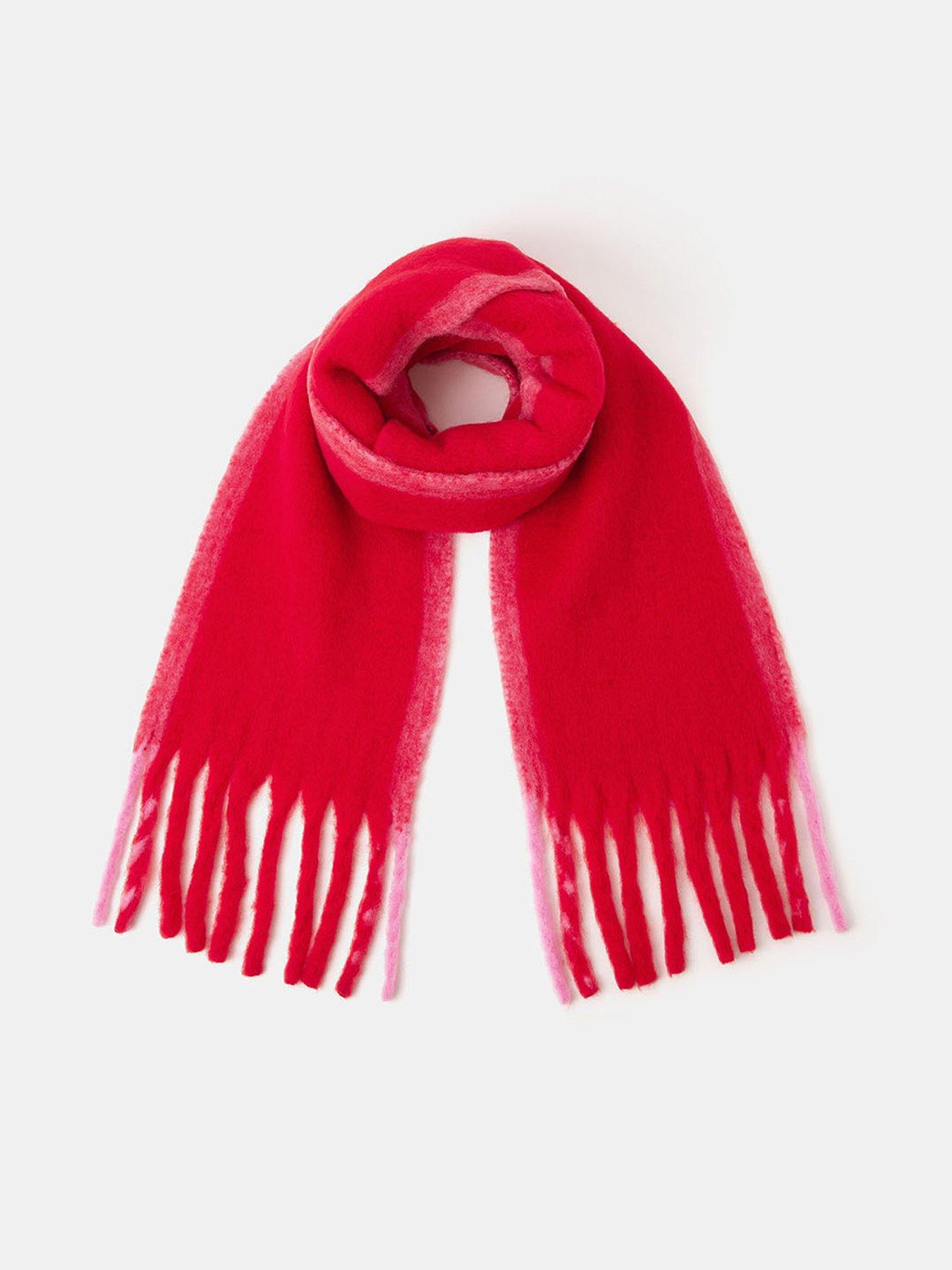 Accessorize Super Fluffy Scarf - Red | Very