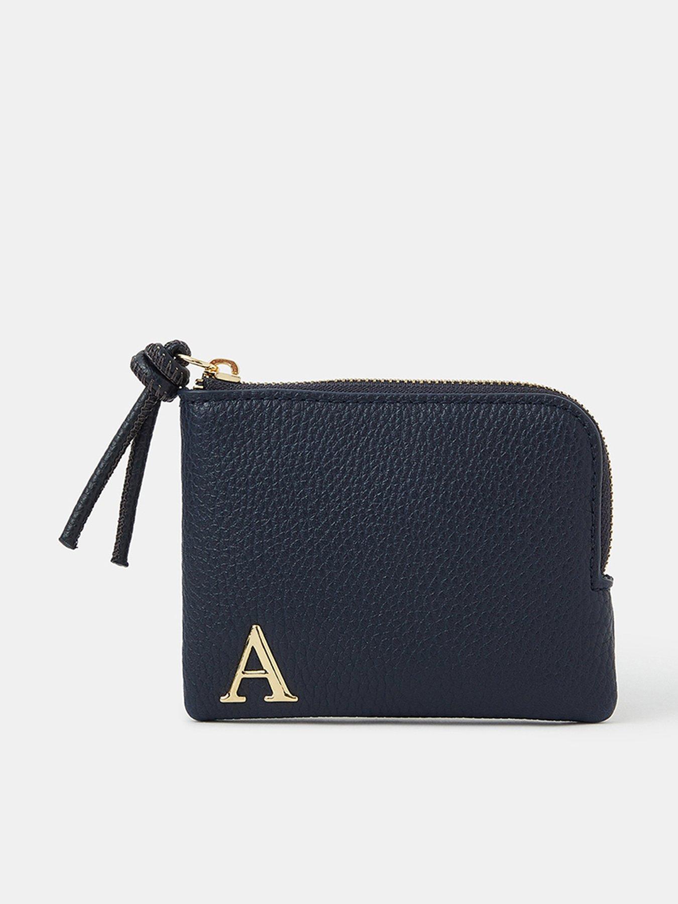Accessorize Initial Coin Purse - Blue | Very