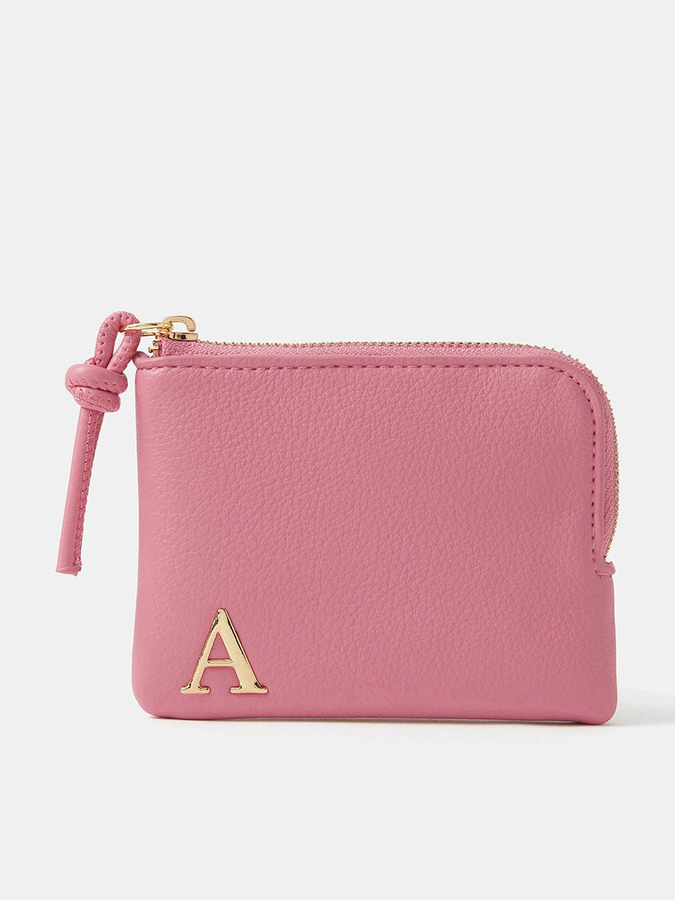 Accessorize Initial Coin Purse - Pink | Very