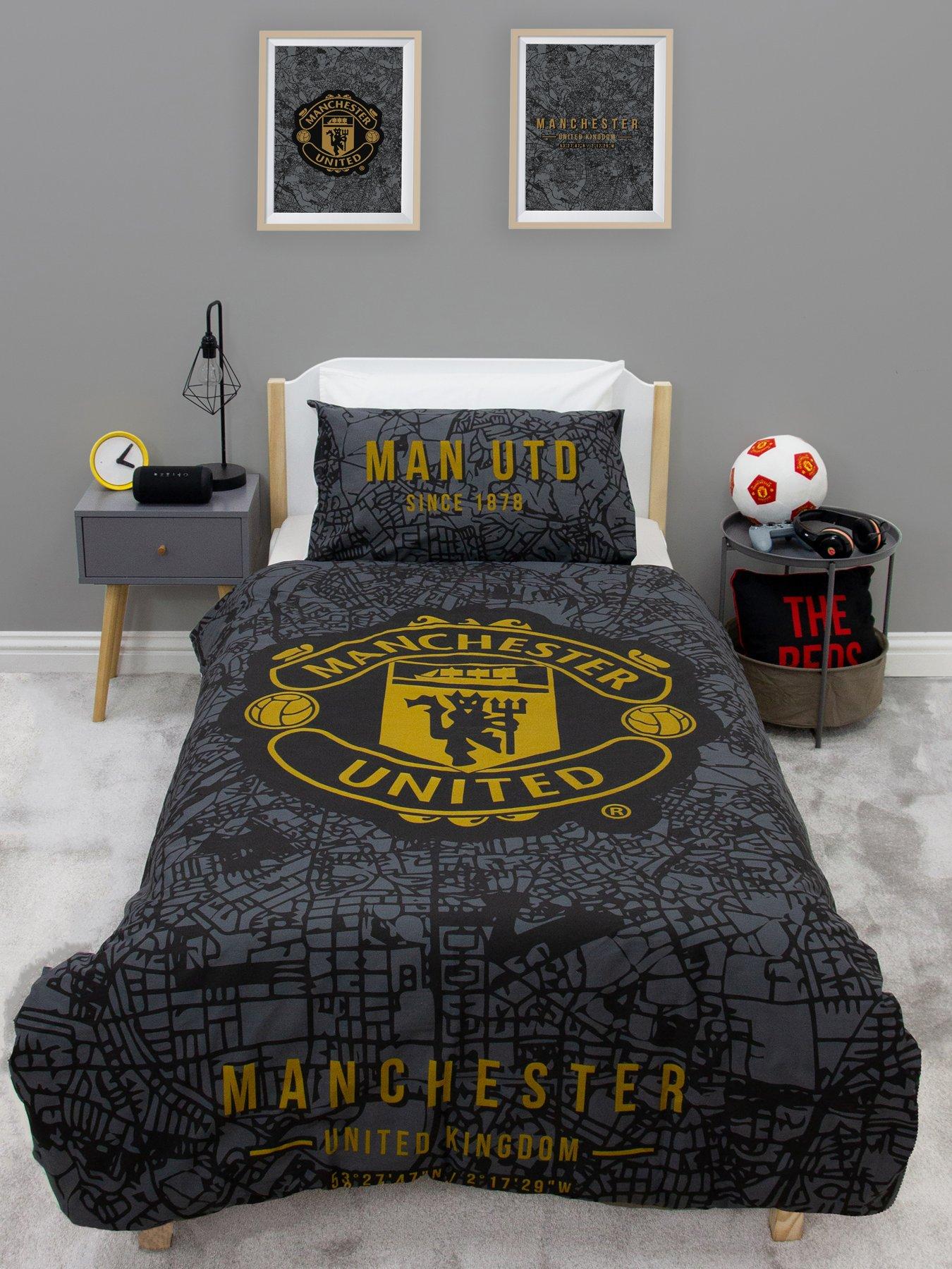 Manchester United Man United Map Panel Duvet- Single | Very