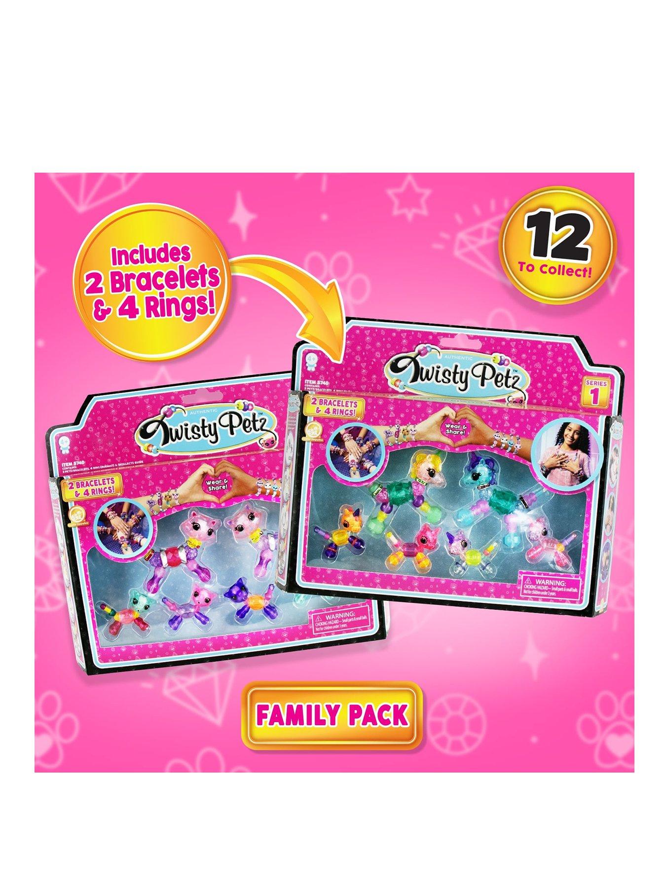 Twisty Petz Family Pack - Pets Transform into Wearable Jewellery | Very
