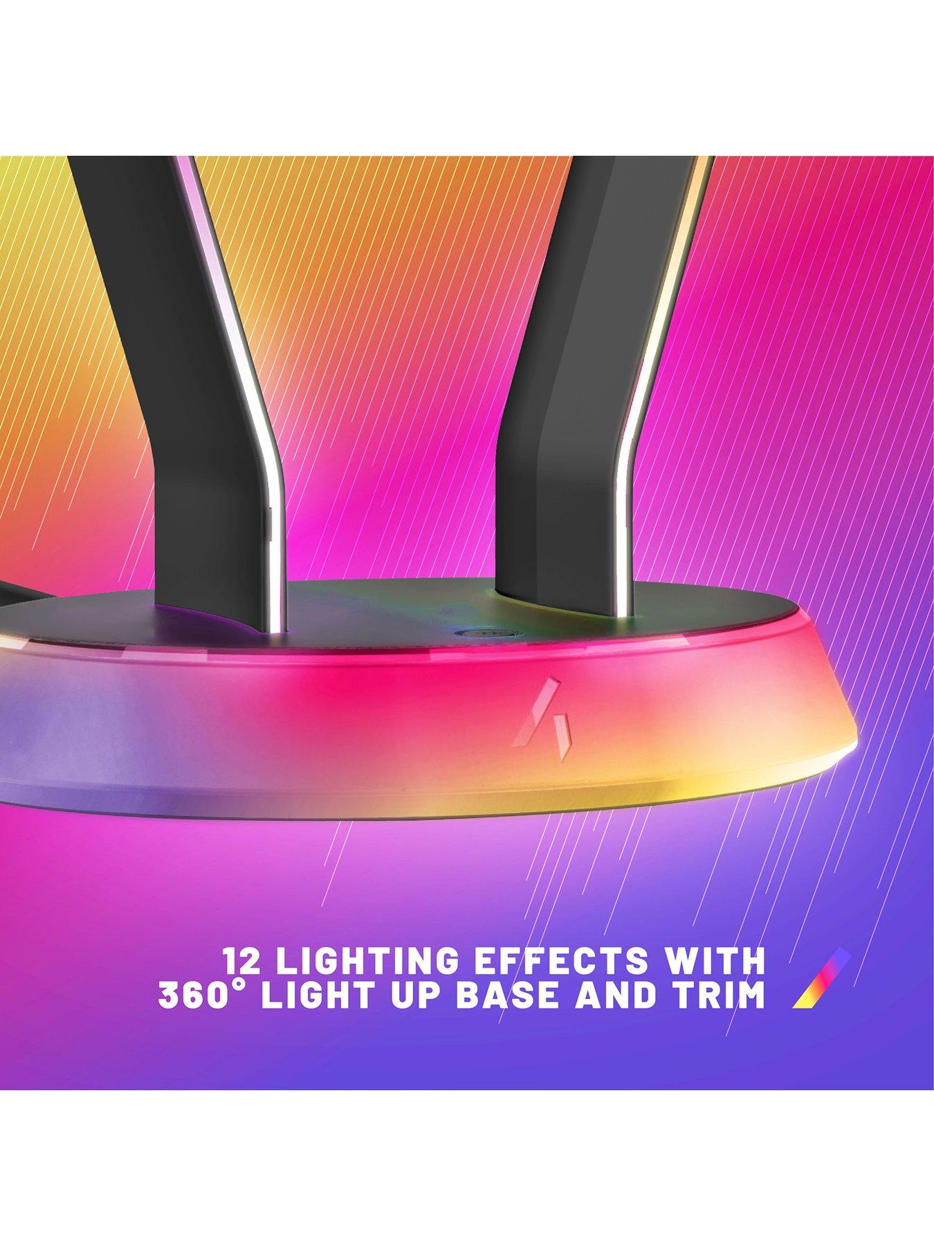 Stealth Light Up Charging Headset Stand - Glow Black | Very