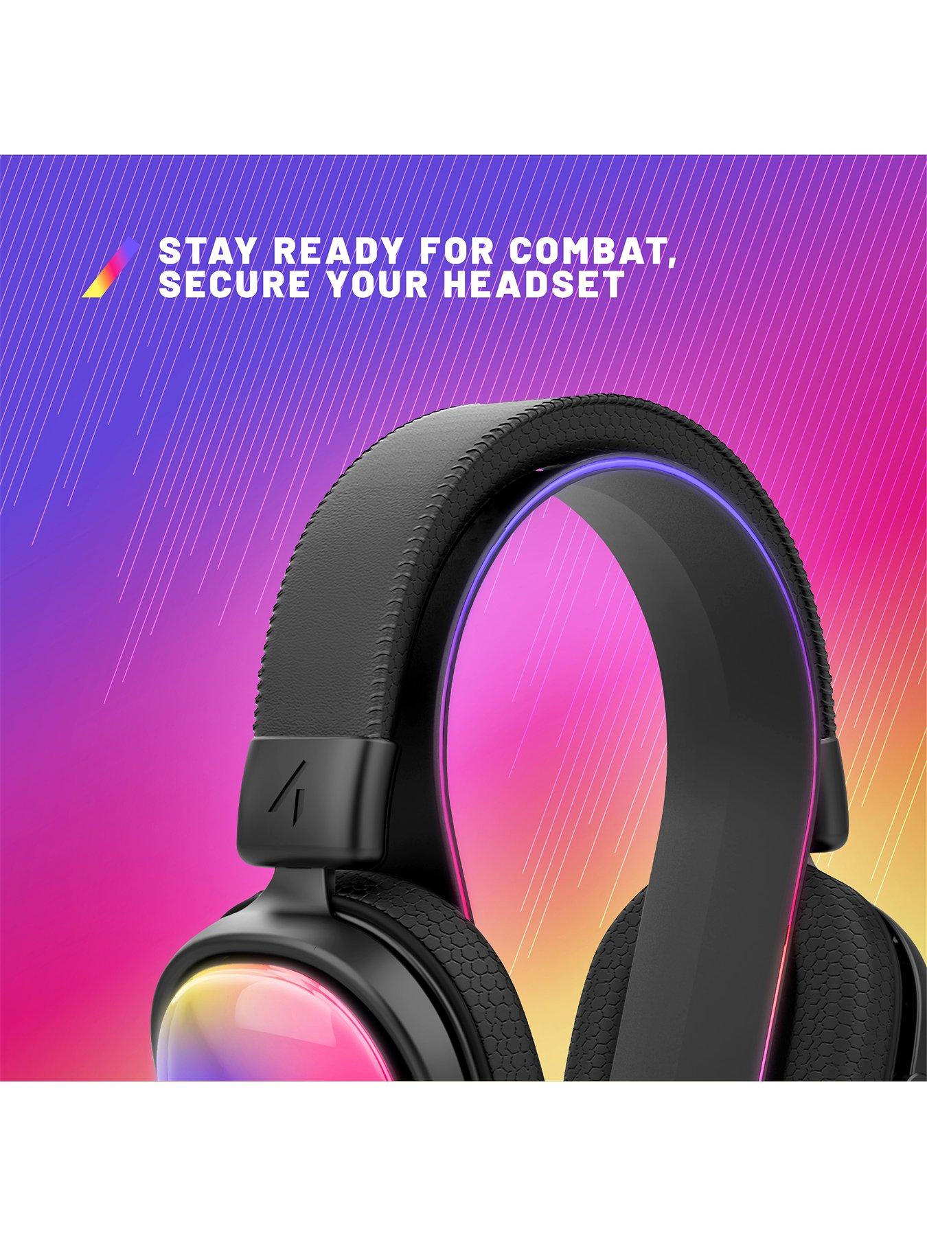 Stealth Light Up Charging Headset Stand - Glow Black | Very