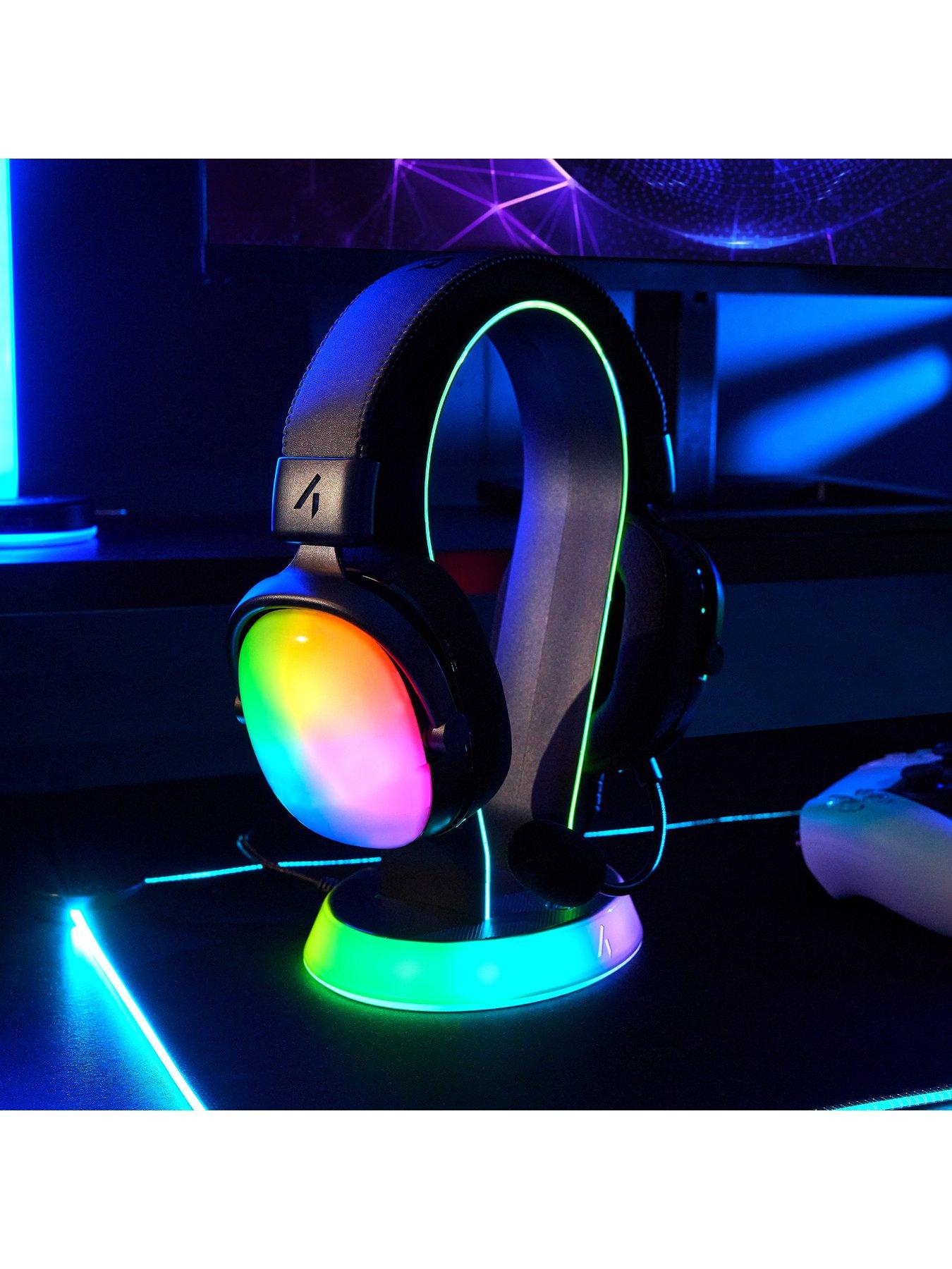 Stealth Light Up Charging Headset Stand - Glow Black | Very