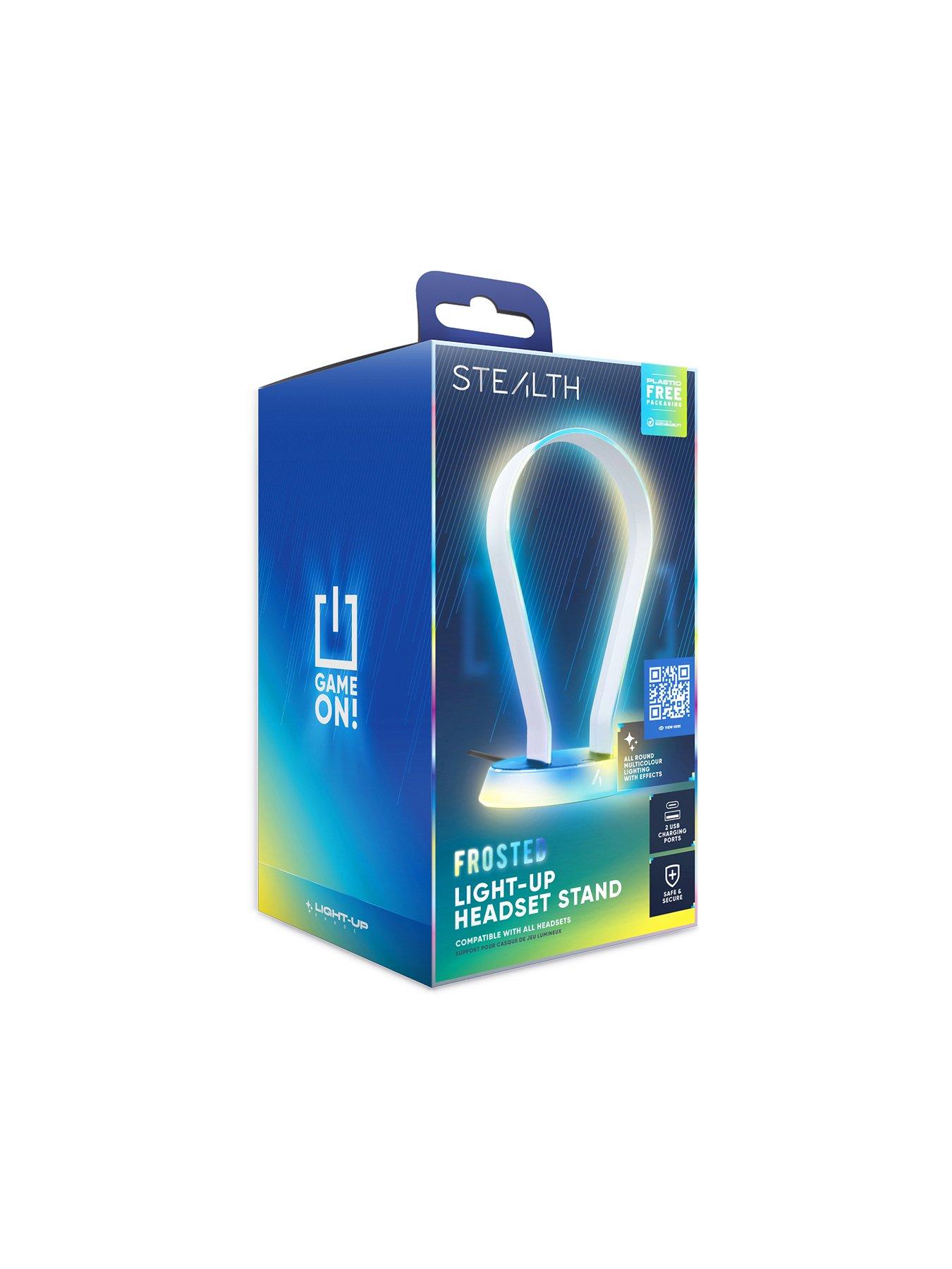 Stealth Light Up Charging Headset Stand - Frosted | Very