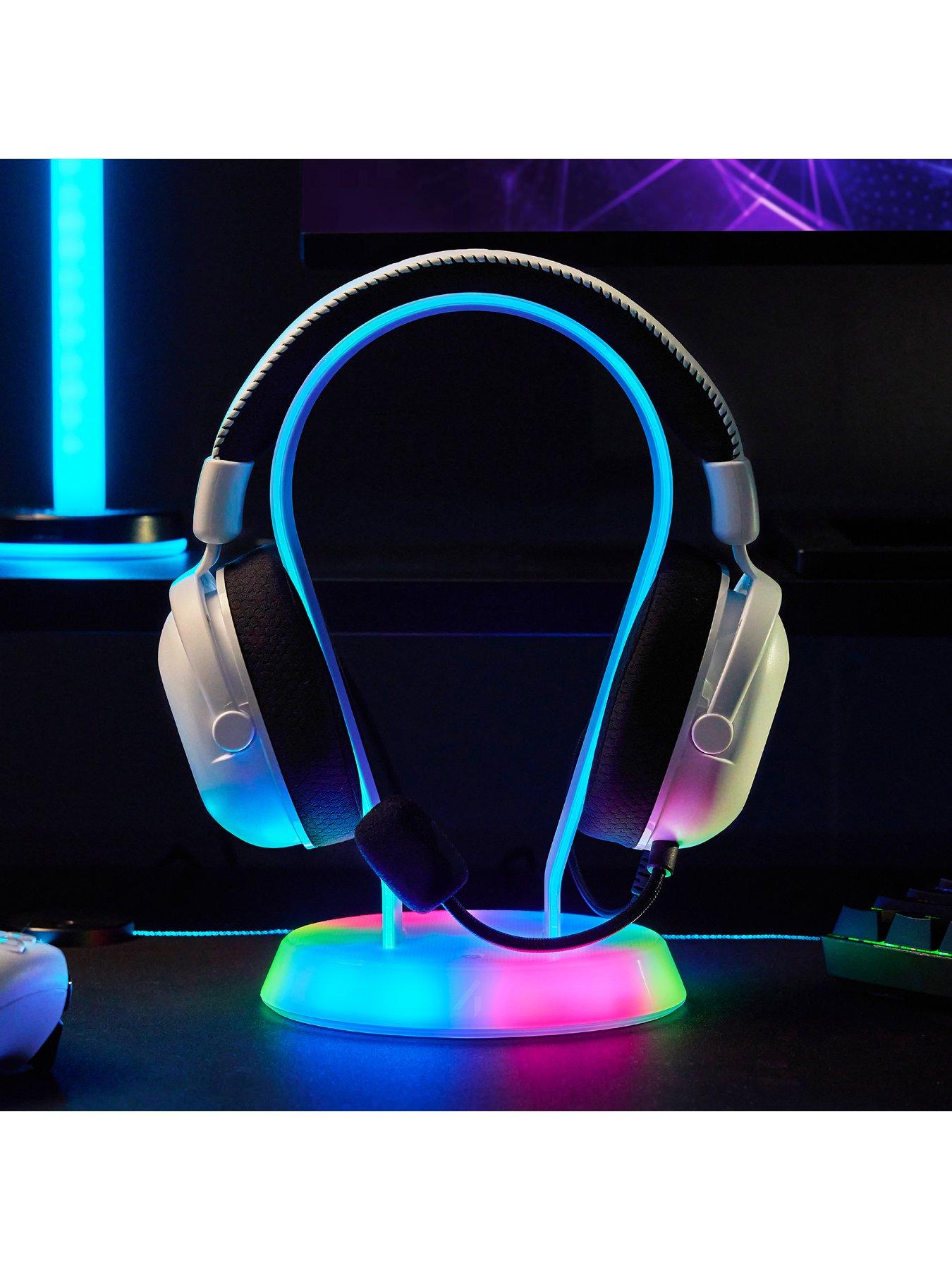 Stealth Light Up Charging Headset Stand - Frosted | Very