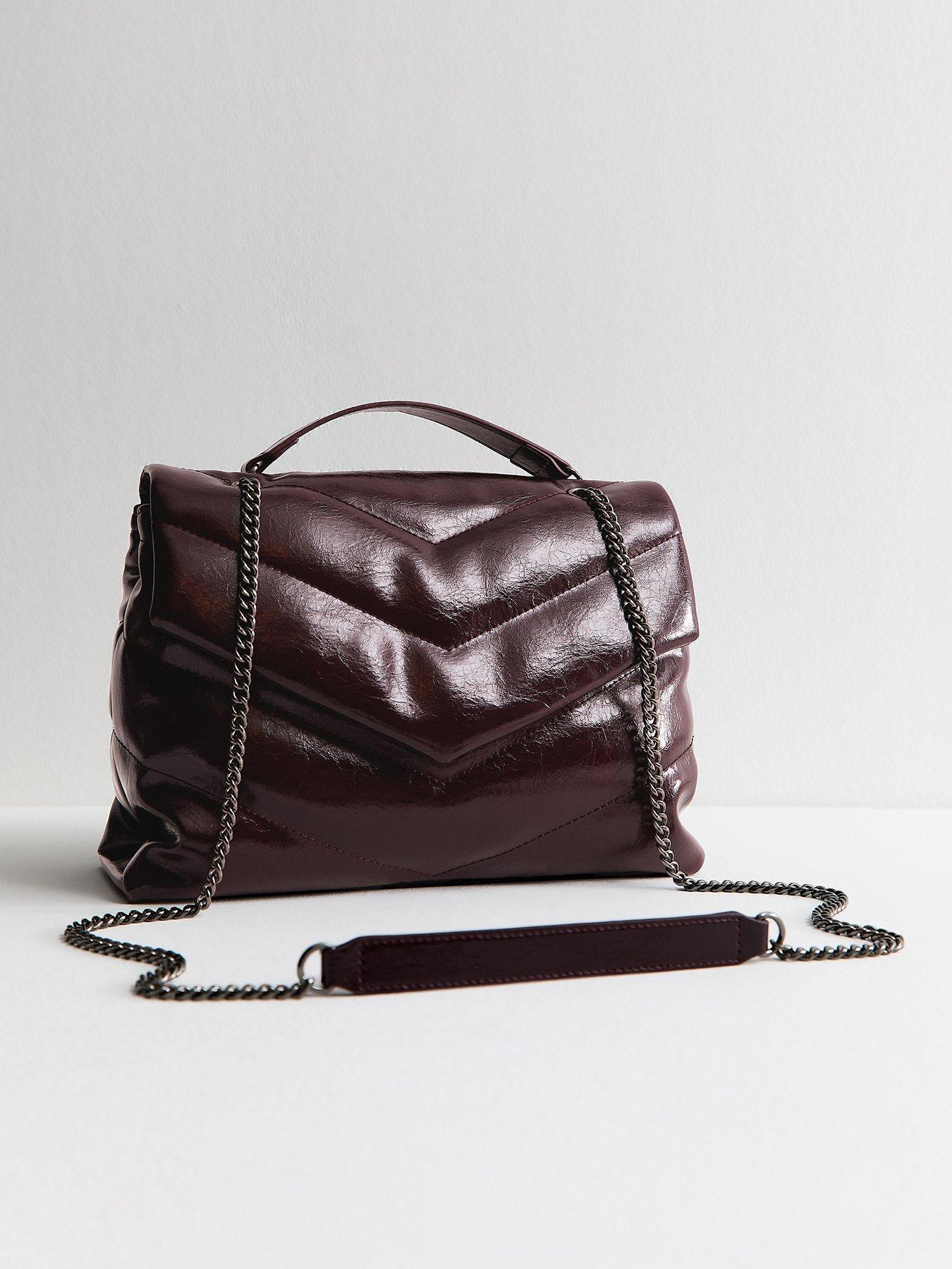 New Look Quilted Shoulder Bag - Burgundy | Very
