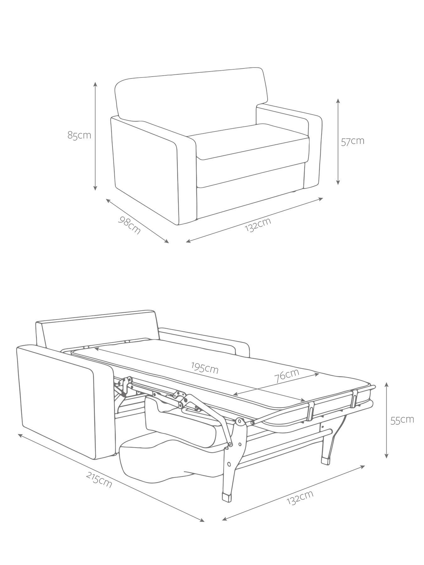 Jaybe Linea Snuggler Sofa Bed With E-sprung Mattress | Very