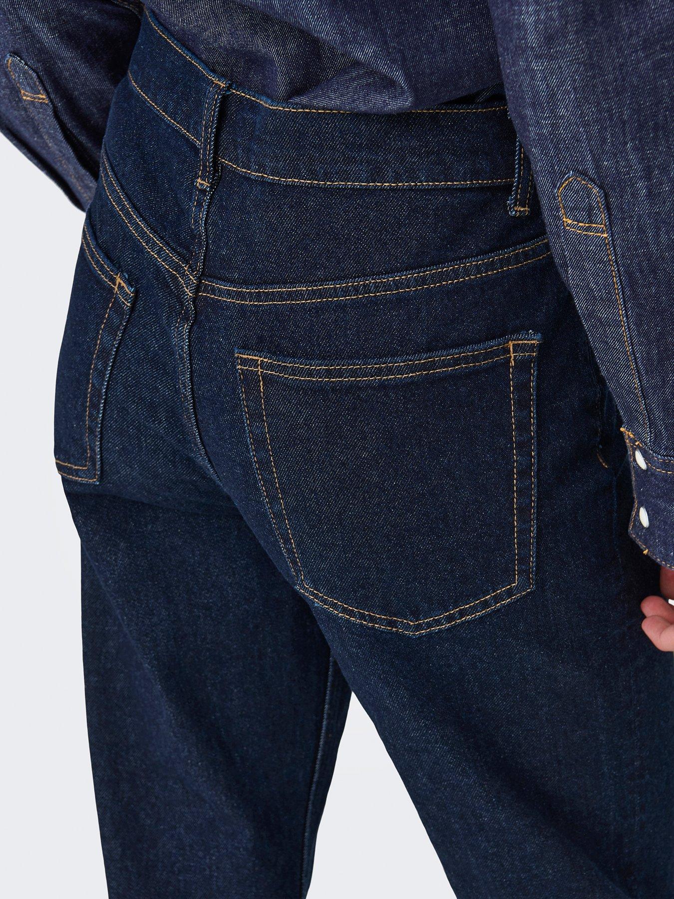 Only Mid Rise Straight Leg Jeans - Blue | Very