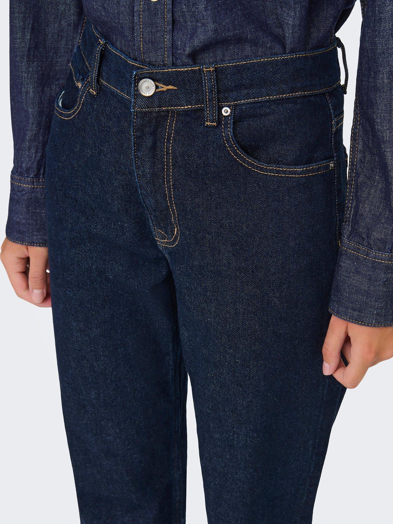 Only Mid Rise Straight Leg Jeans - Blue | Very