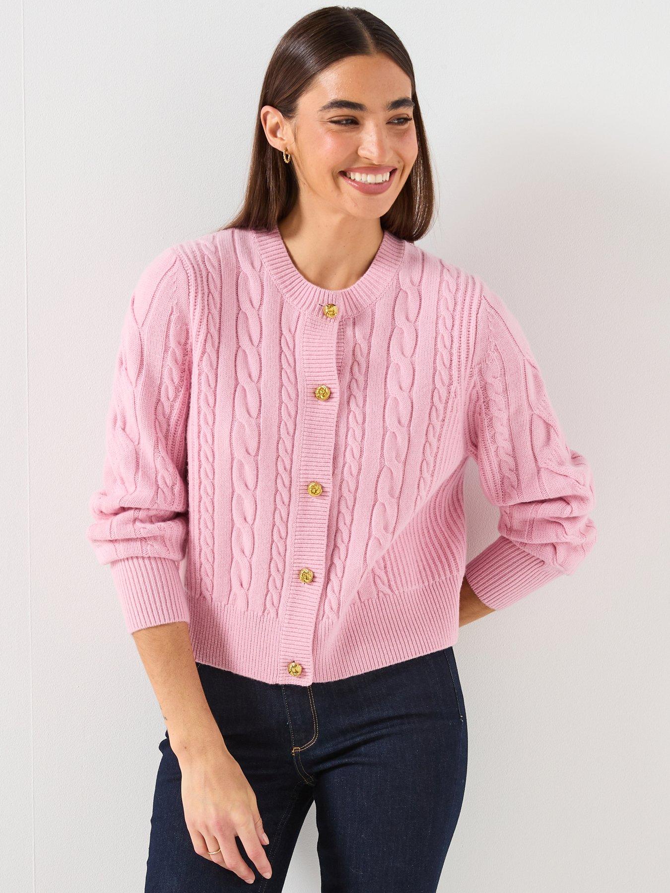 Barbour Elina Knitted Cardigan - Pink | Very