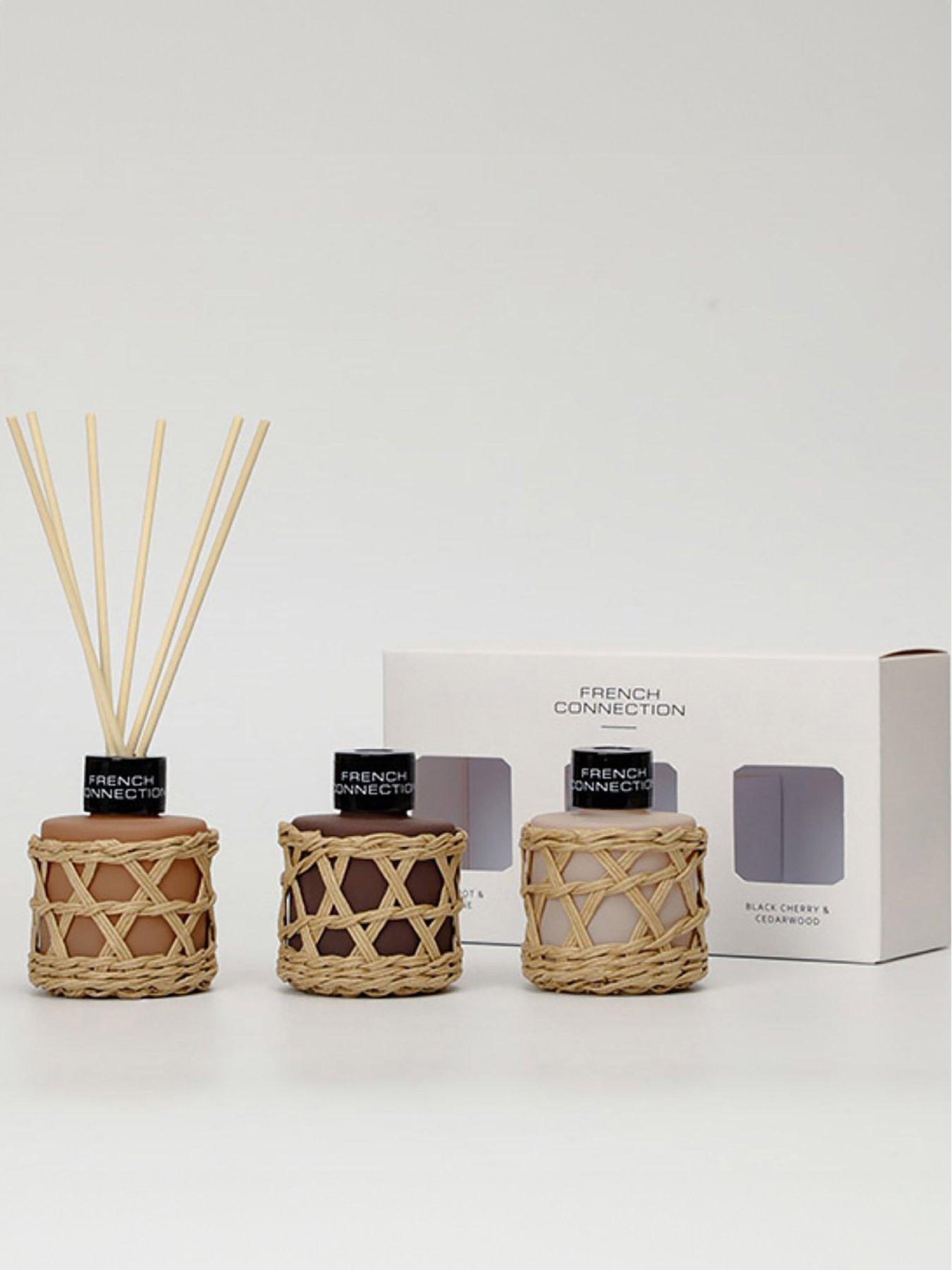 French Connection Bamboo Collection 3 Piece Gift Set: Diffuser 3 X 50ml ...