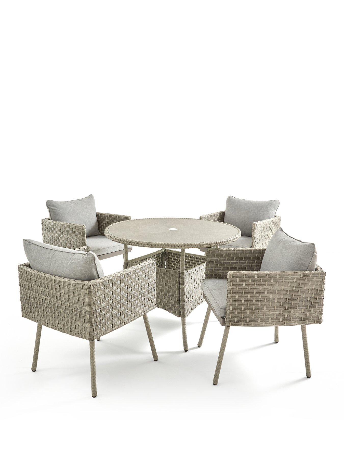 The Very Collection Antigua 4-Seater Dining Set | Very