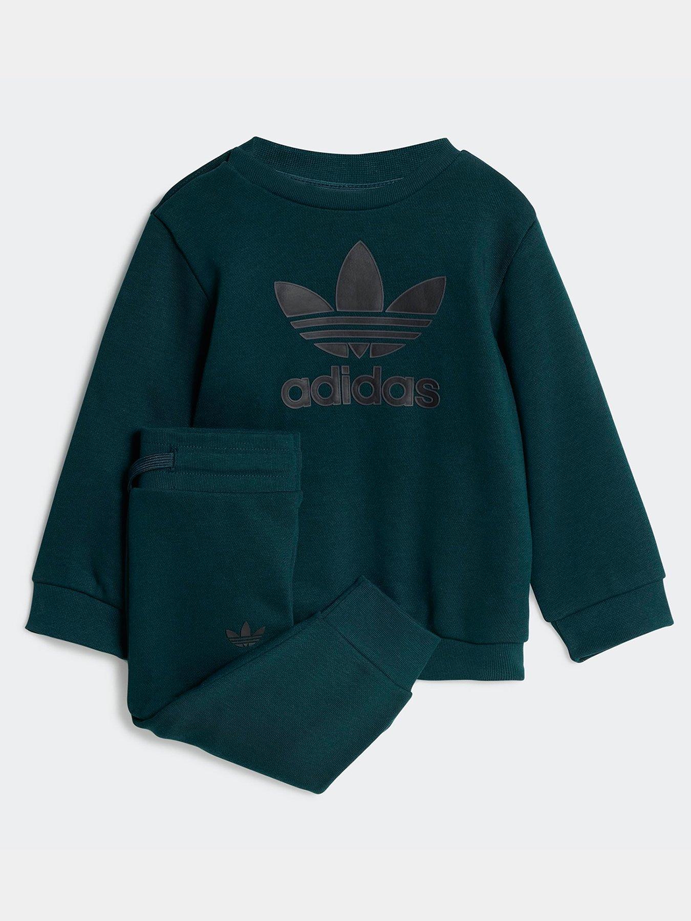 adidas Originals Infant Unisex Trefoil Crew Set Kids - Green | Very