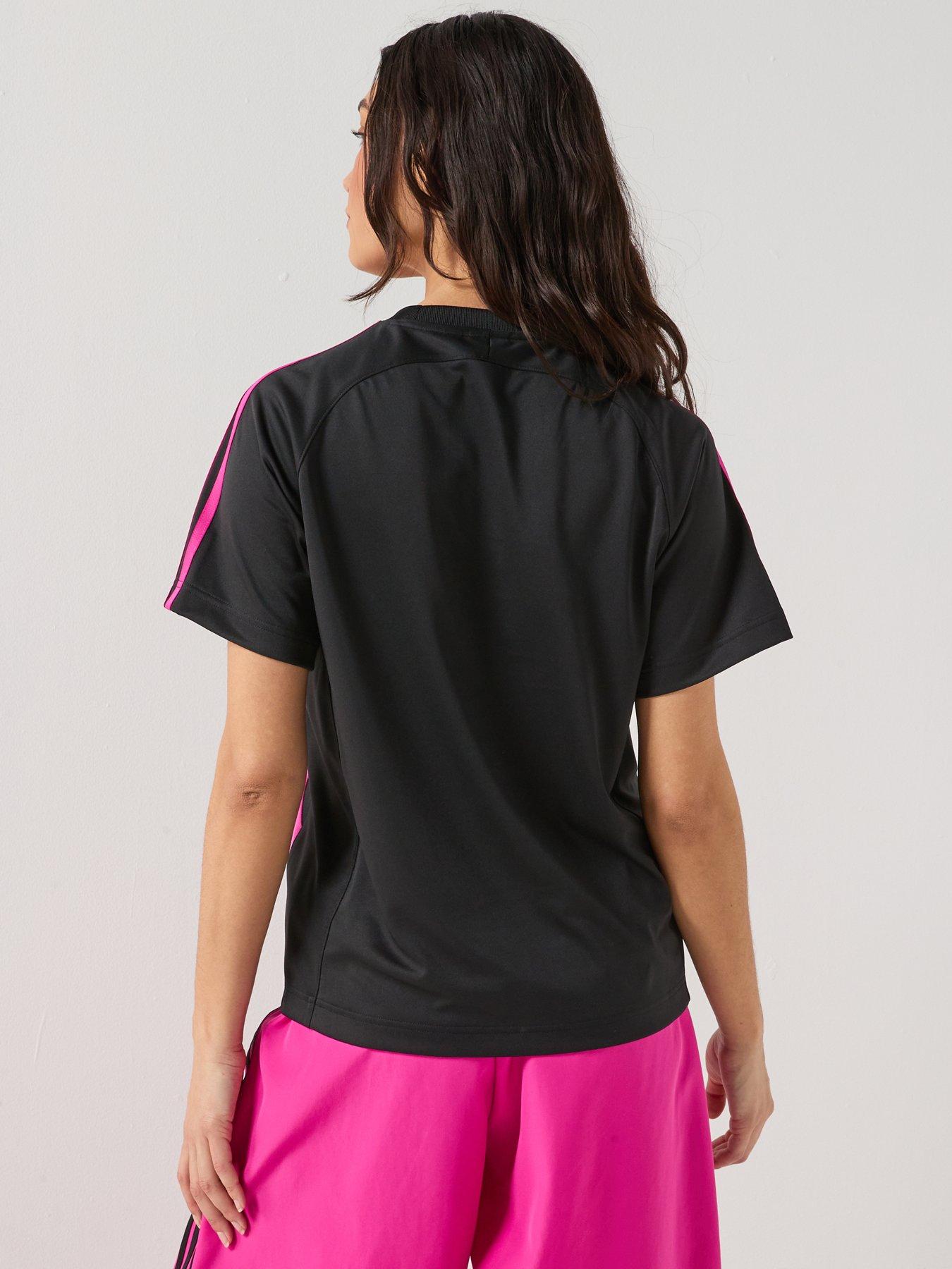 adidas Originals Womens Teamgeist Adicolor Loose T-Shirt - Black | Very