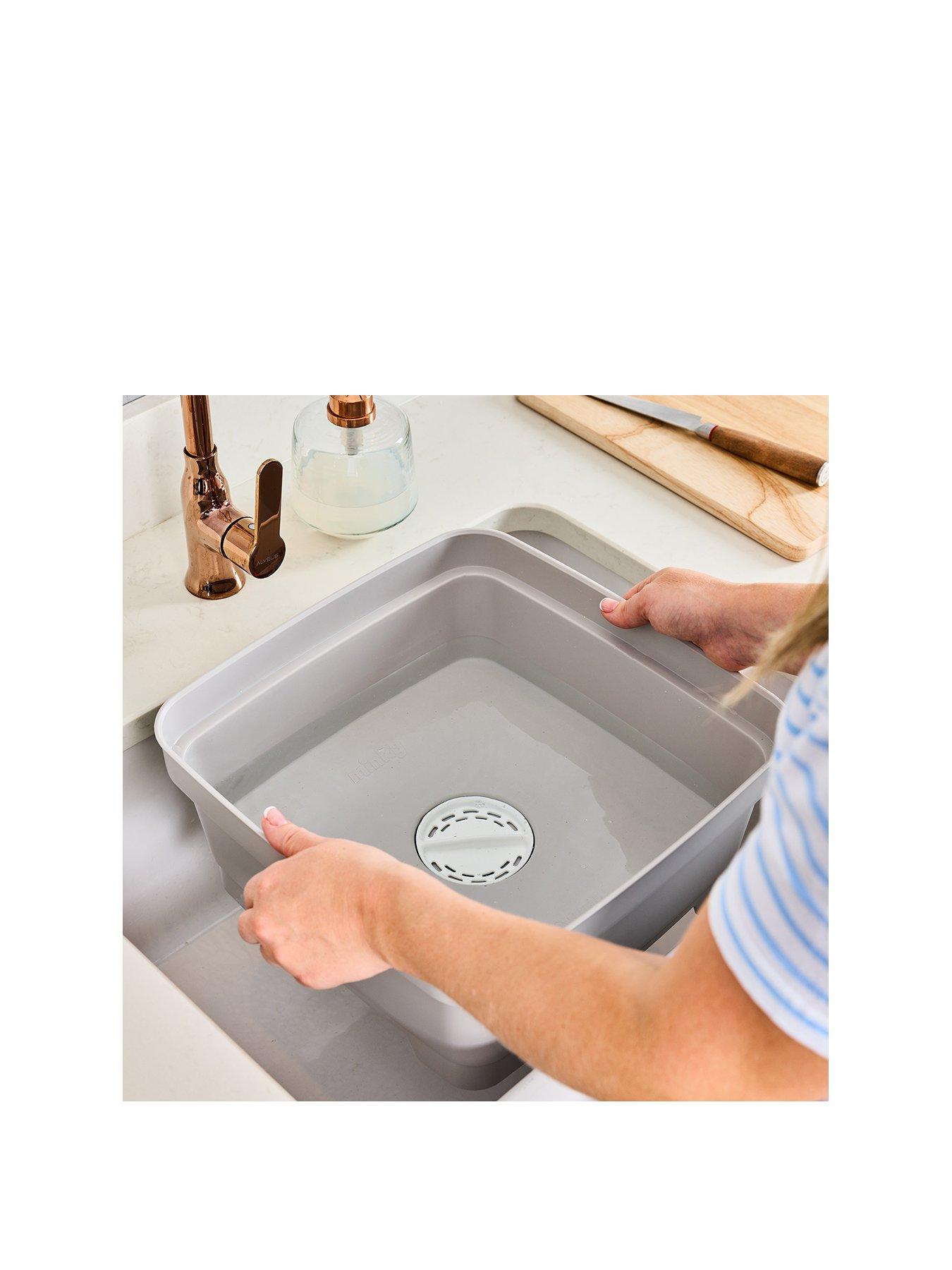 Minky Kitchen Bundle With Washing Up Bowl With Plug, Dish Rack And 3.5l ...