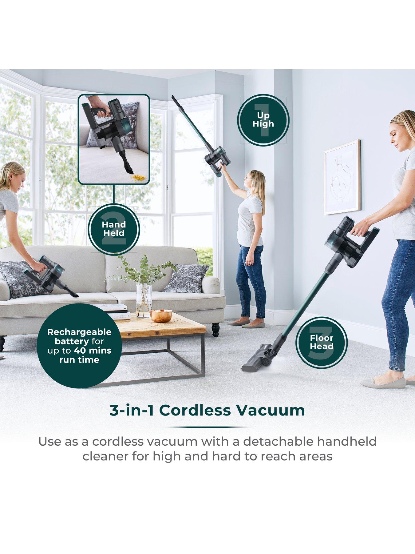 Tower T513013 VL30 EVO Cordless 3-in-1 Vacuum Cleaner - Emerald Green ...