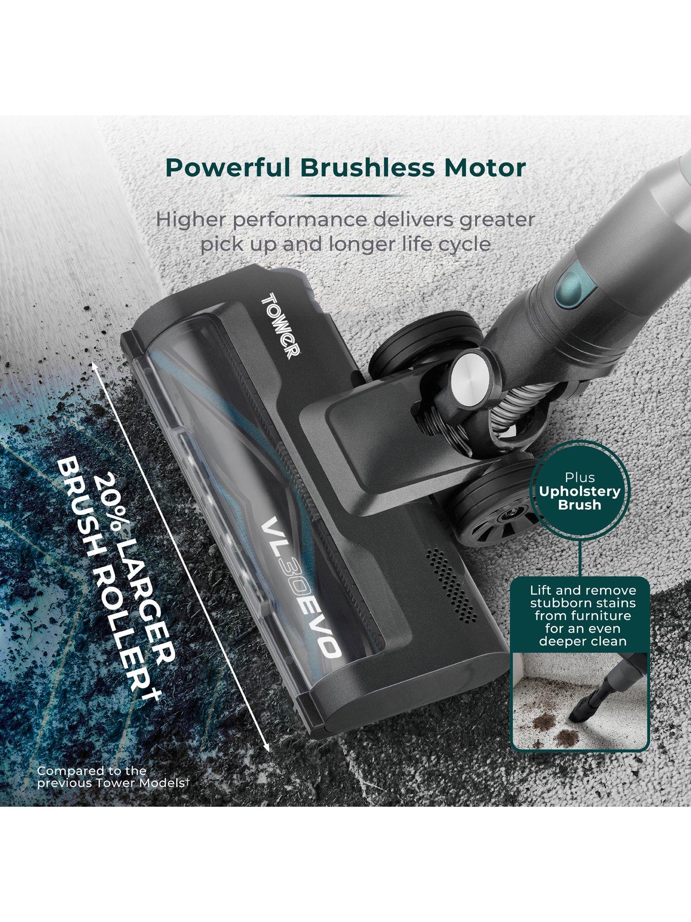 Tower T513013 VL30 EVO Cordless 3-in-1 Vacuum Cleaner - Emerald Green ...