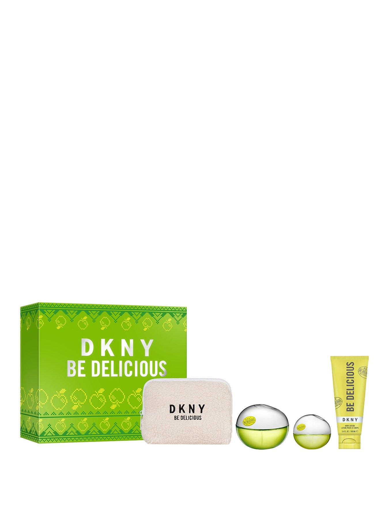 DKNY Be Delicious EdP 100ml, EdP 15ml, Body Lotion 100ml & Pouch | Very